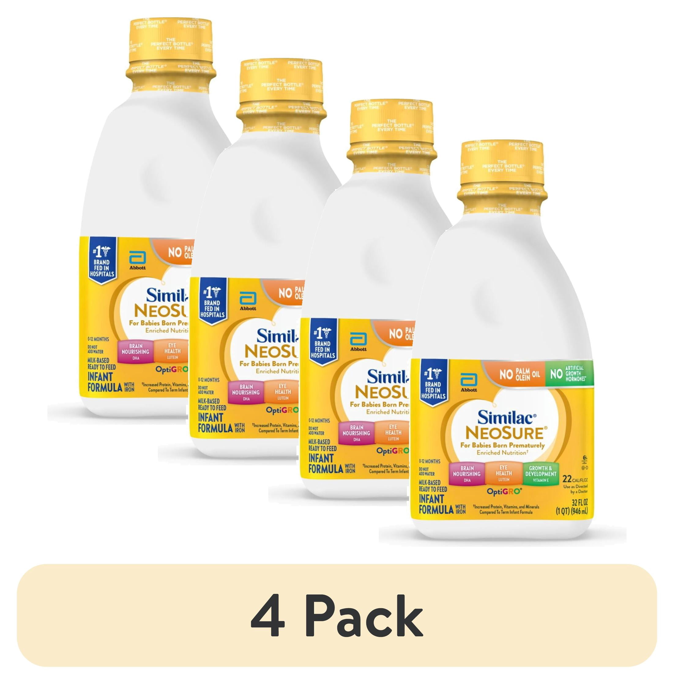 (4 pack) Similac NeoSure Premature Post-Discharge Ready-to-Feed Baby ...