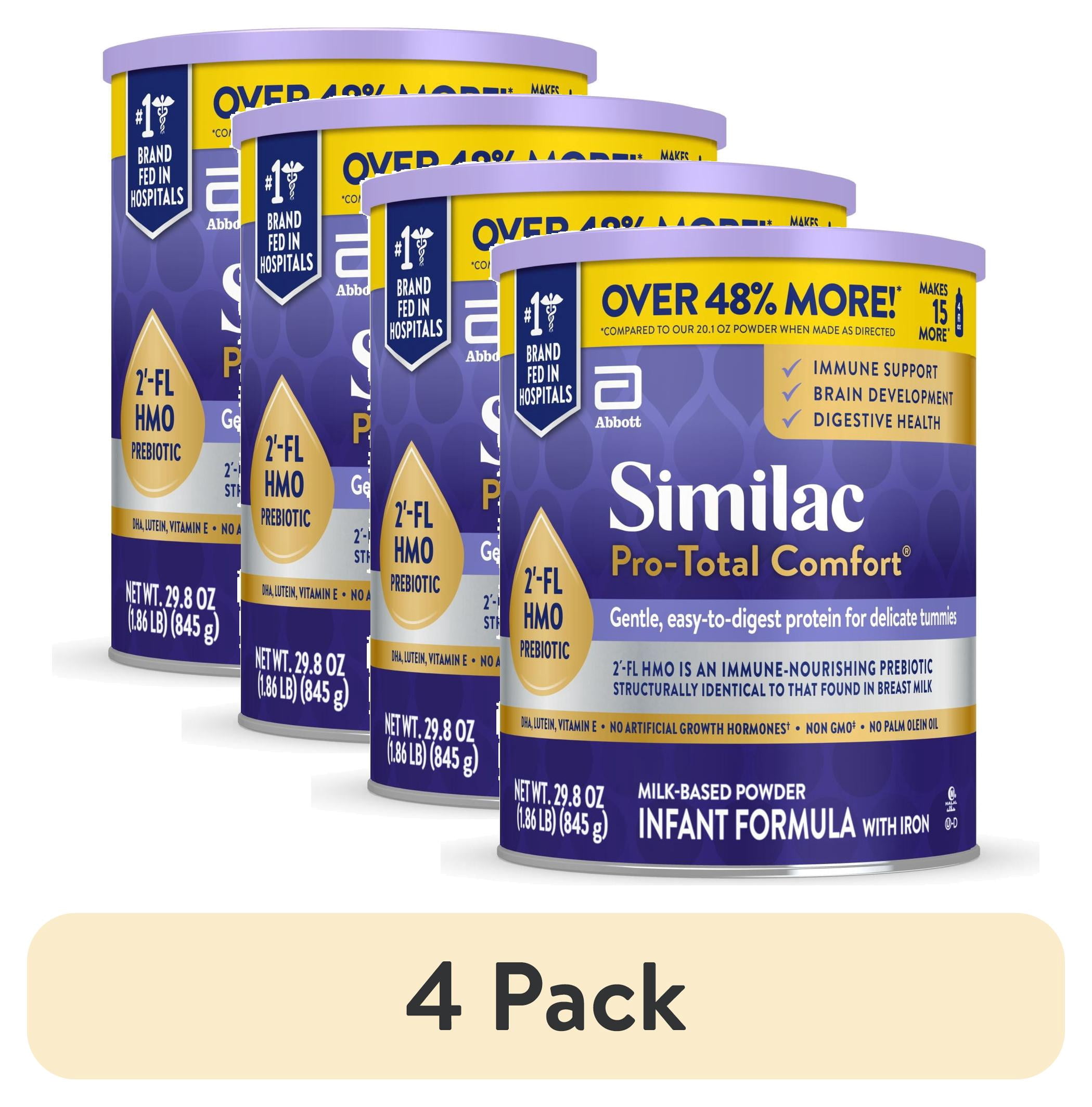(4 pack) Similac Pro-Total Comfort Powder Baby Formula, 29.8-oz Value ...