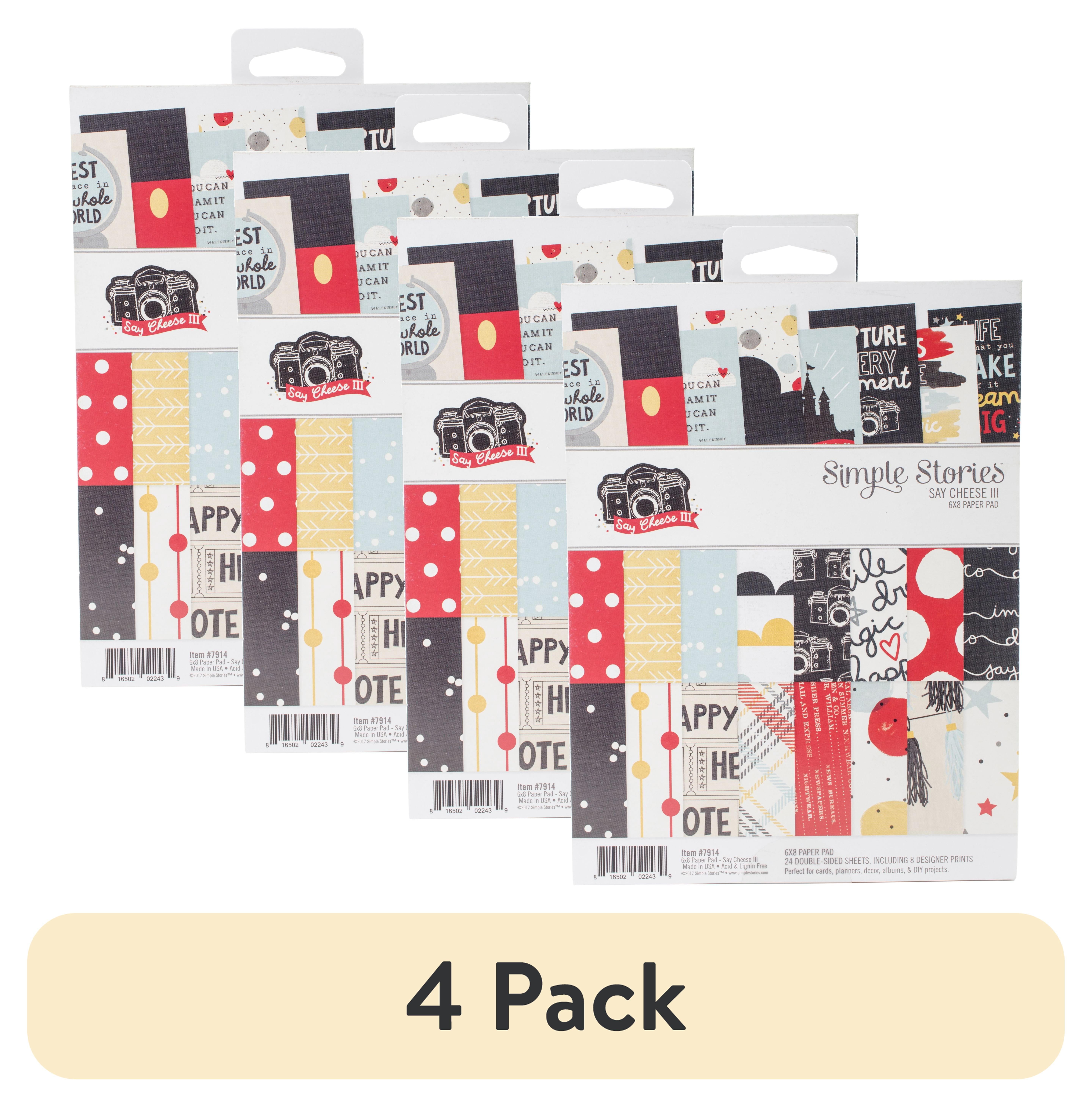 (4 pack) Simple Stories Double-Sided Paper Pad 6"X8" 24/Pkg Say Cheese ...