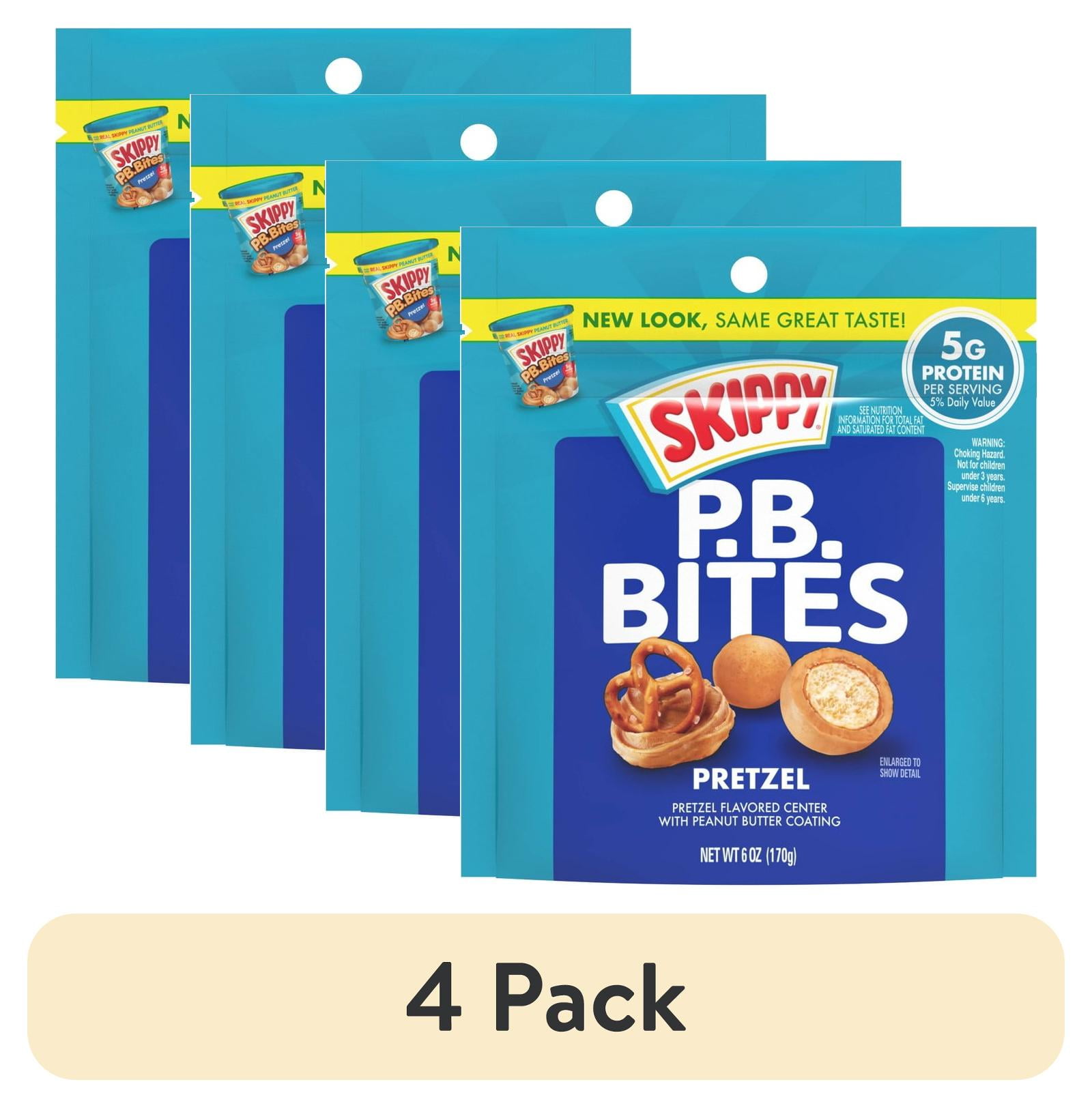 (4 pack) Skippy Bites Pretzel - 6oz - Walmart.com