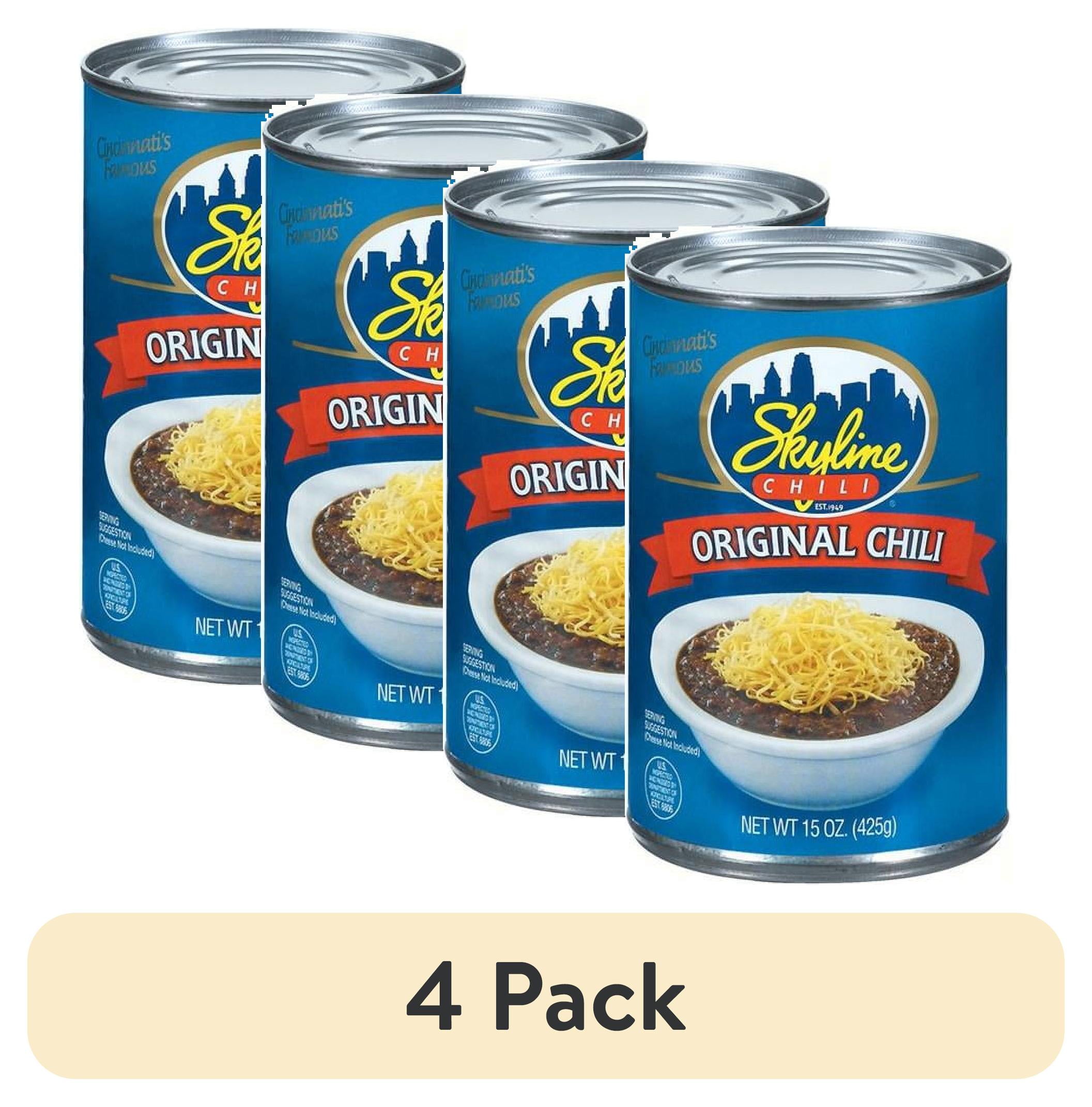 (4 pack) Skyline Chili Original Chili 15 oz Can - Walmart.com