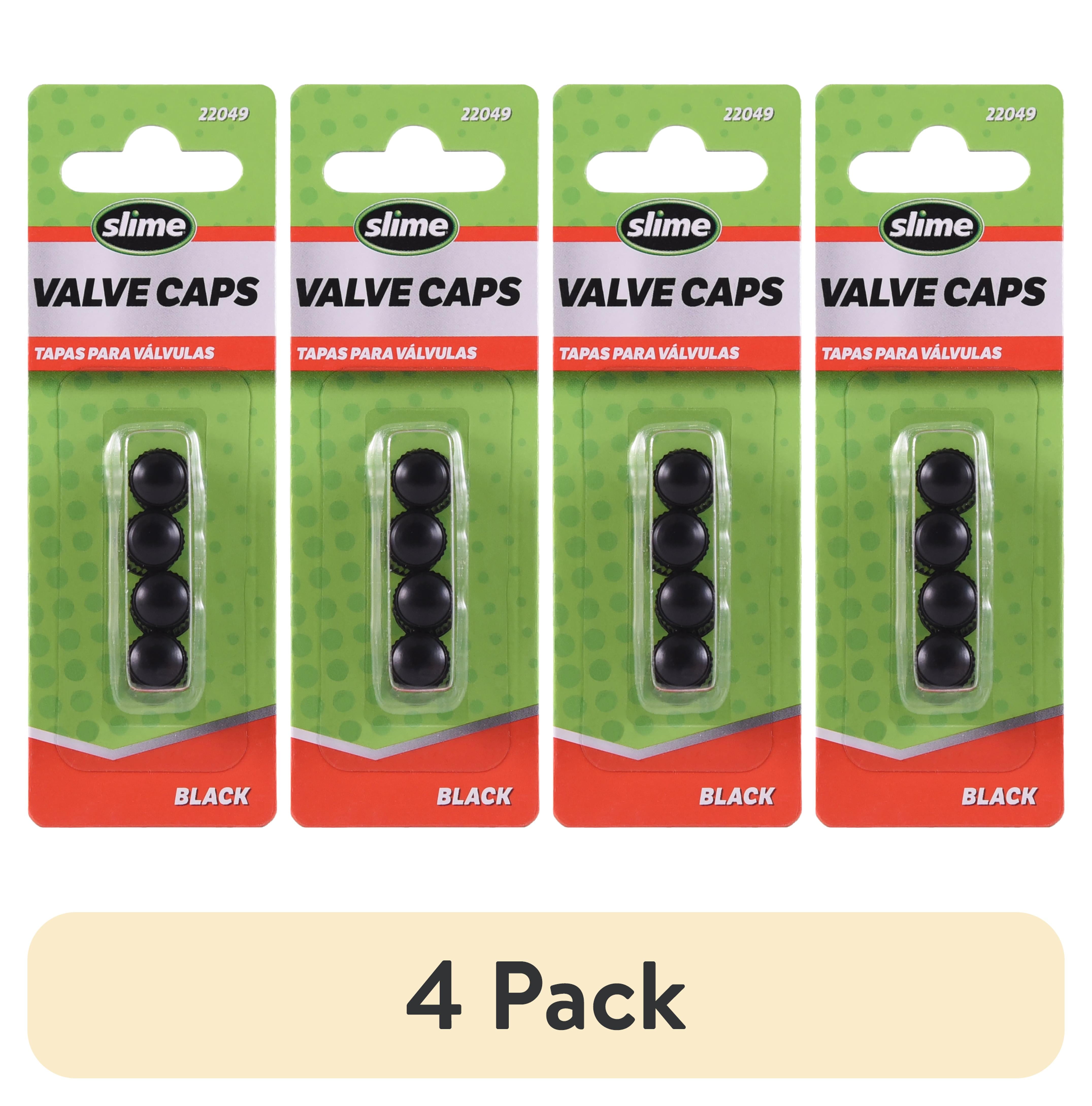 (4 pack) Slime Black Plastic Replacement Valve Caps (4PC) - 22049 ...