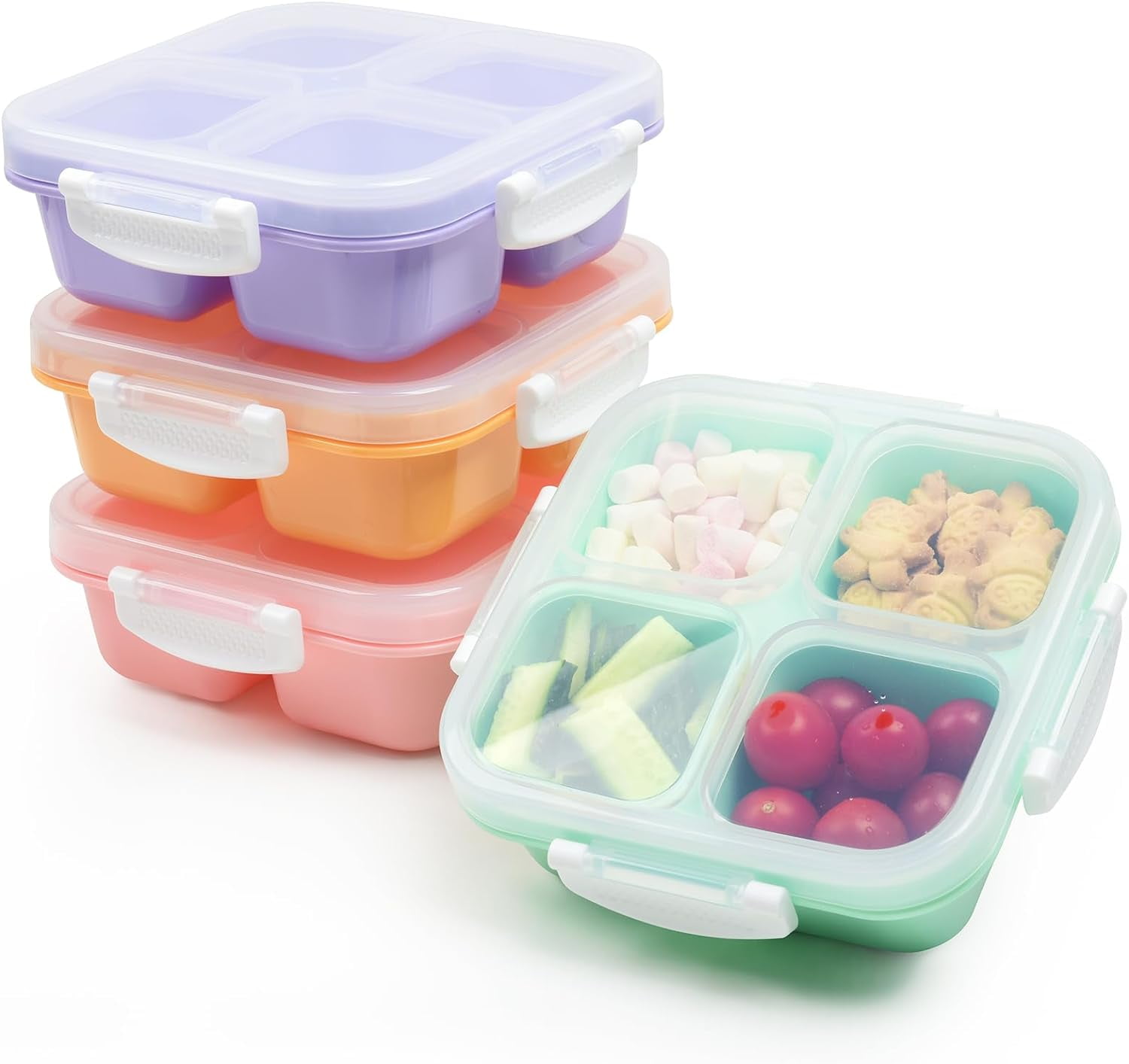 4-pack Small Snackle Box Container Dishwasher Safe Bpa Free 4 ...