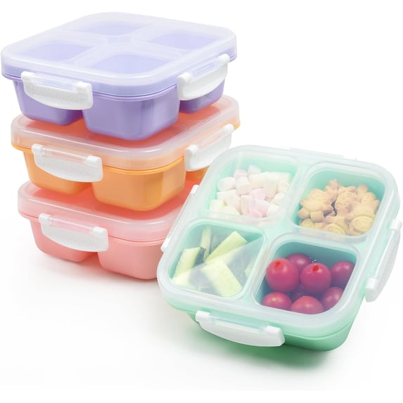 4-pack Small Snackle Box Container Dishwasher Safe Bpa Free 4 ...