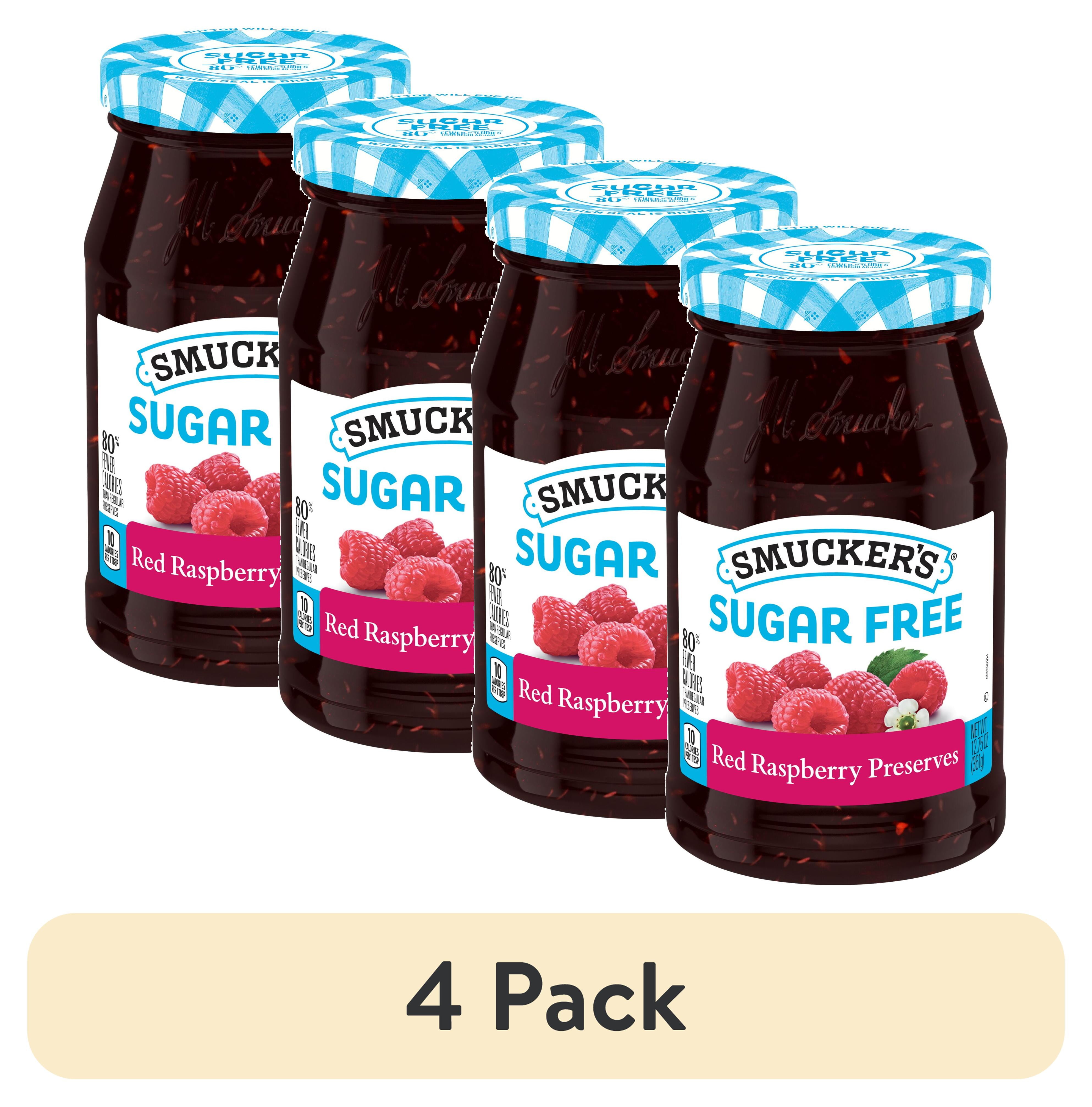 (4 pack) Smucker's Sugar Free Red Raspberry Preserves with Splenda ...