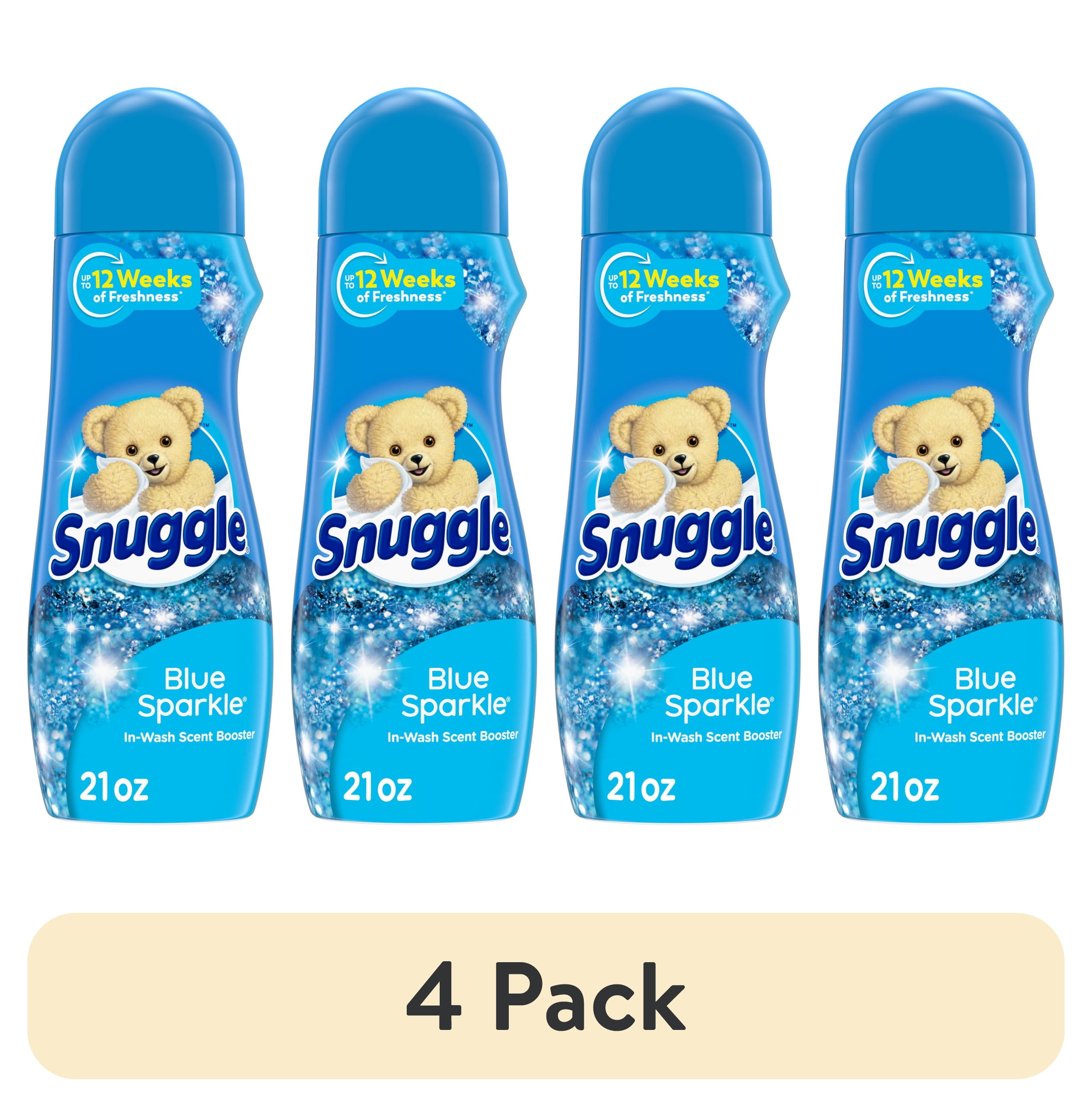 (4 pack) Snuggle In Wash Scent Booster, Blue Sparkle, 21 Ounce ...