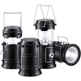 4 pack Solar Camping Lantern, IP65, Portable Collapsible LED Solar ...