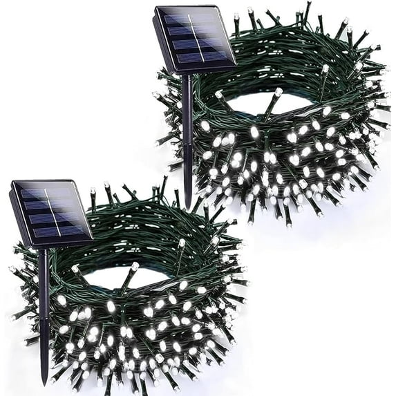 4-pack Solar Christmas Lights Outdoor Waterproof, 400LED 132FT Solar ...