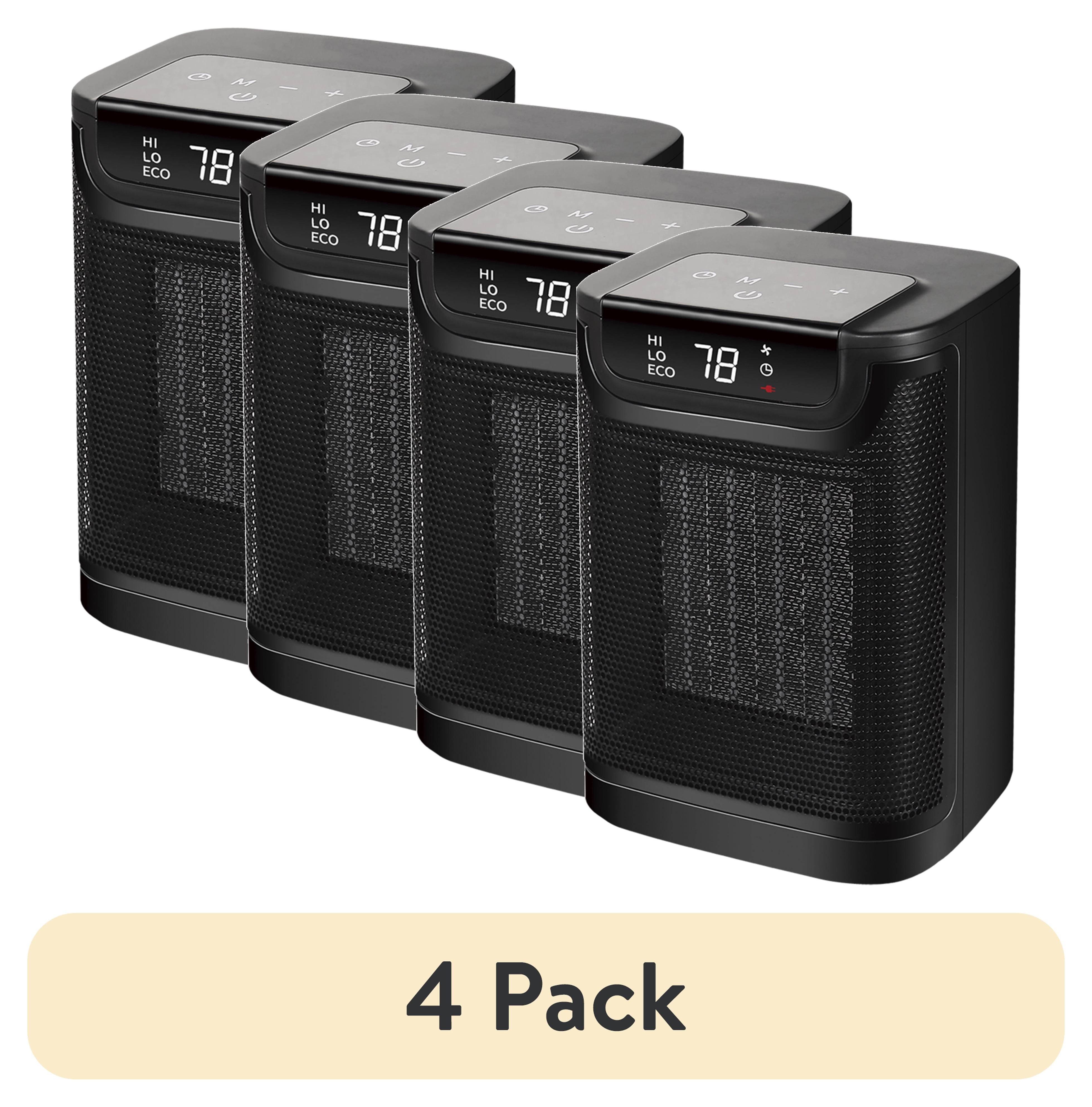 (4 pack) Soleil Digital Ceramic Heater 1500W,Space Heaters for Inside ...