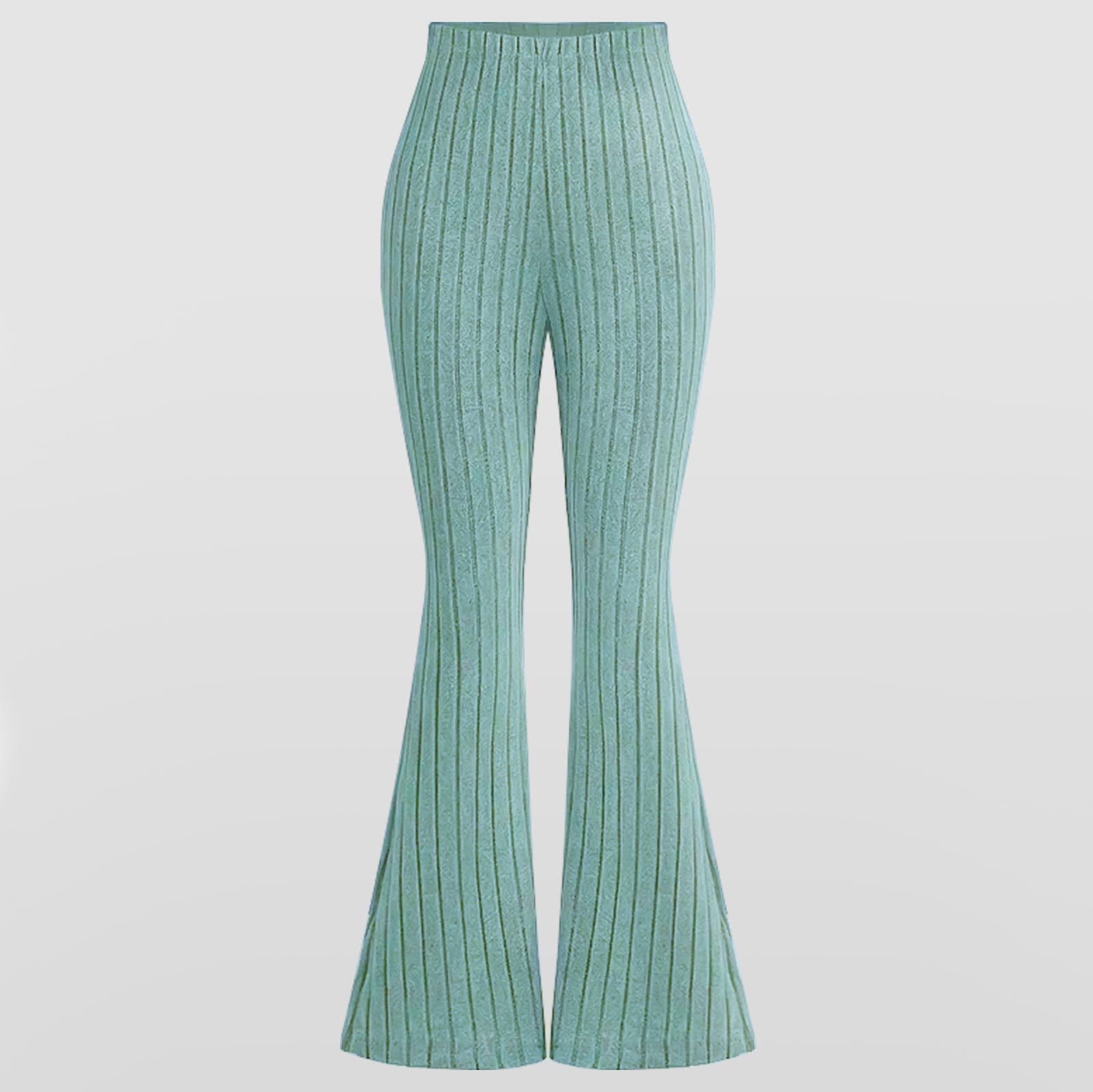 4-pack Solid Color Flared Pants With Elastic Waist For Middle And Large ...