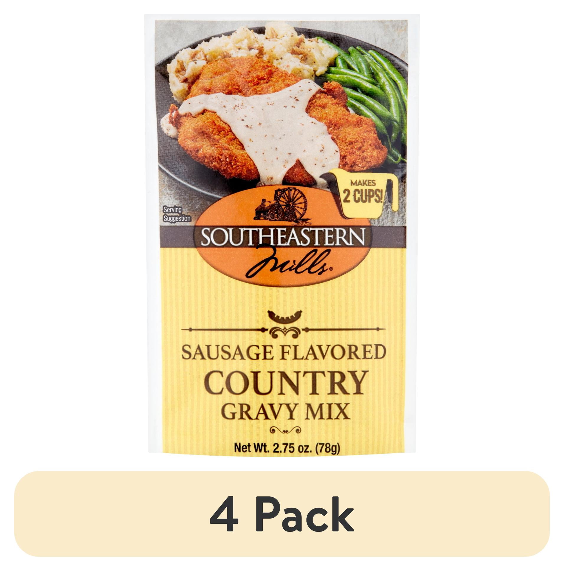 (4 pack) Southeastern Mills Sausage Flavored Country Gravy Mix, 2.75 oz ...