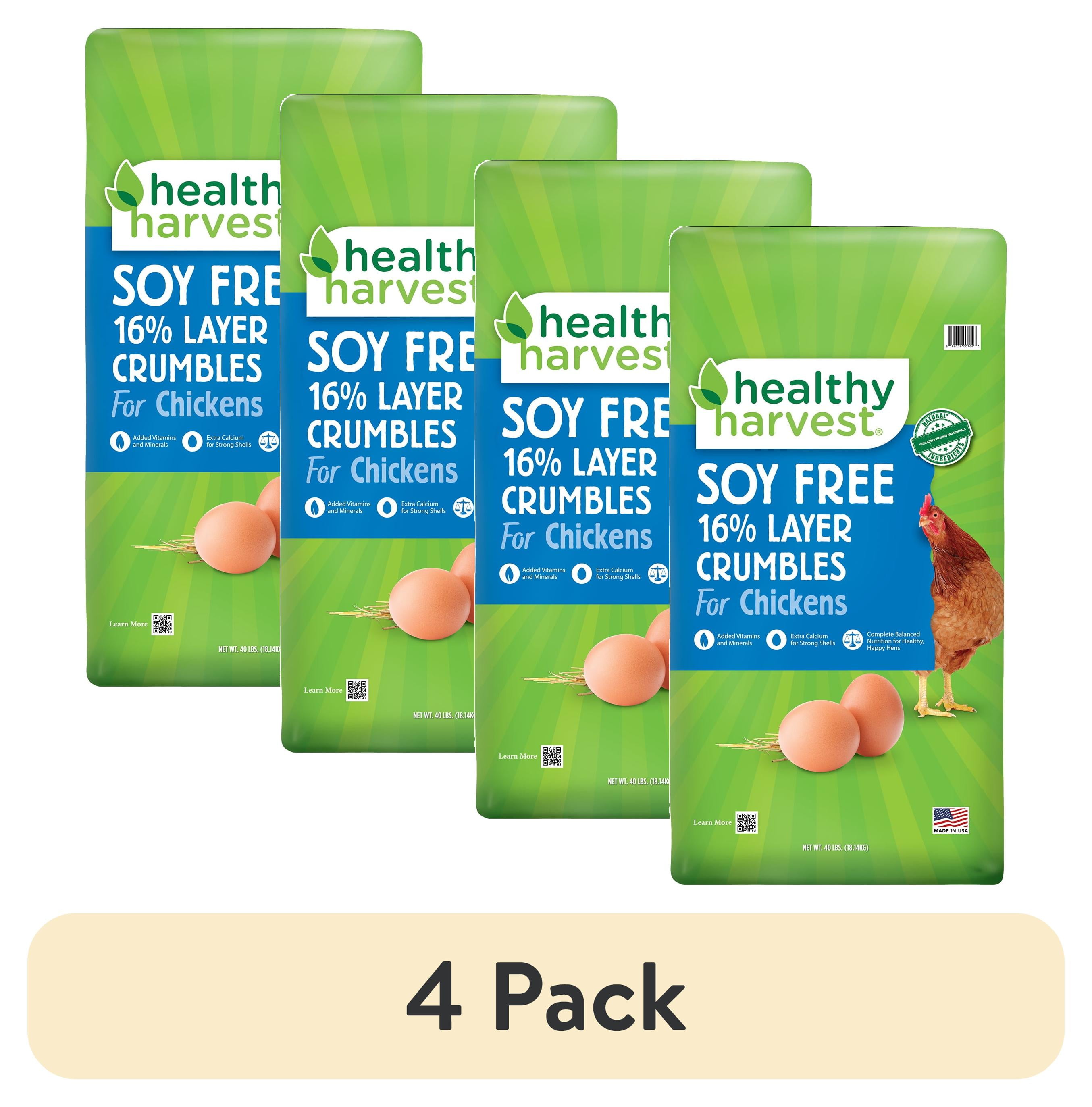 (4 pack) Soy Free 16% Layer Crumbles - Walmart.com