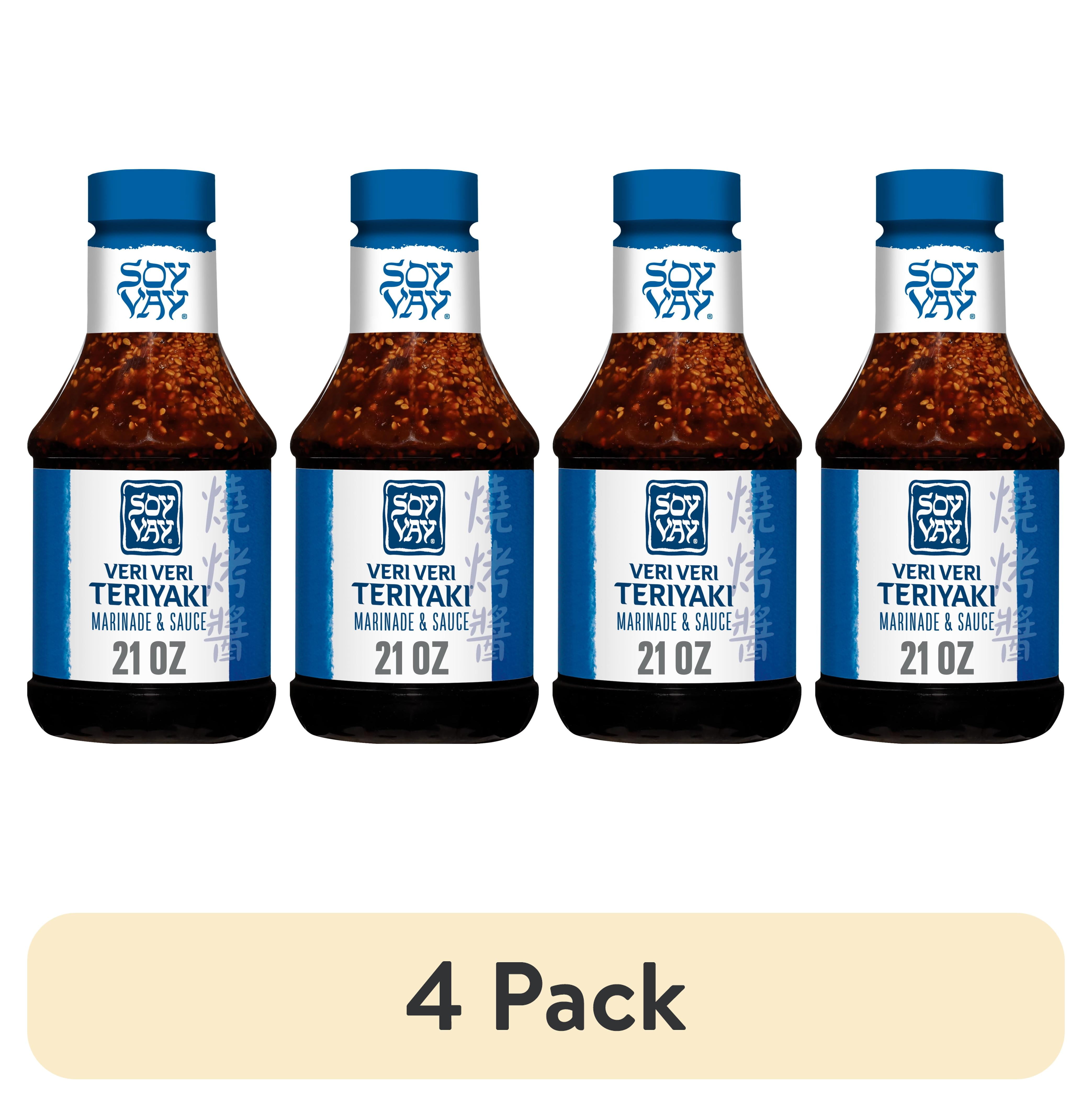 (4 pack) Soy Vay Veri Veri Teriyaki Marinade and Sauce, 21 fl oz Bottle ...