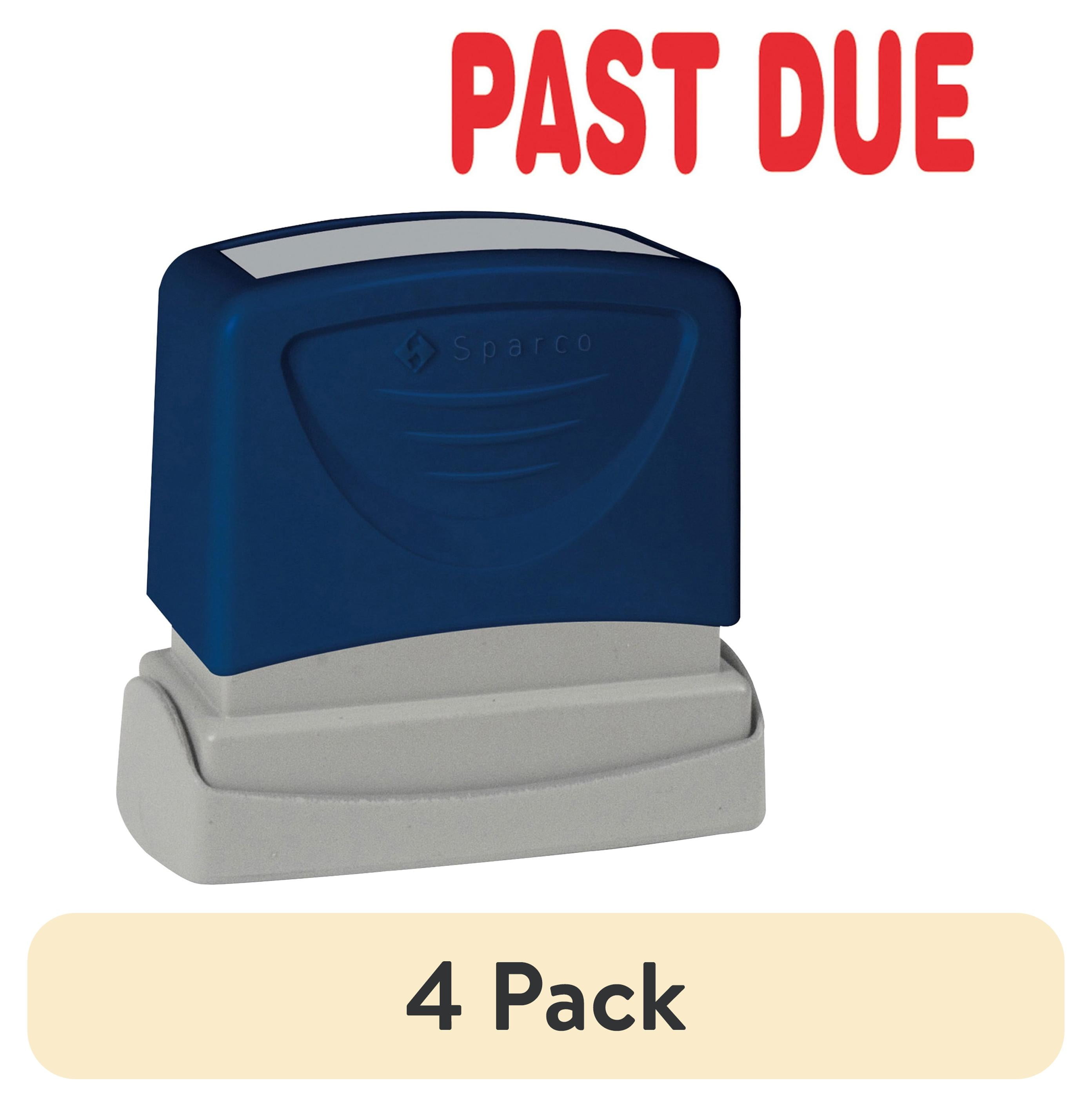 Sparco PAST DUE Red Title Stamp (4 Pack) for Office Use - Walmart ...