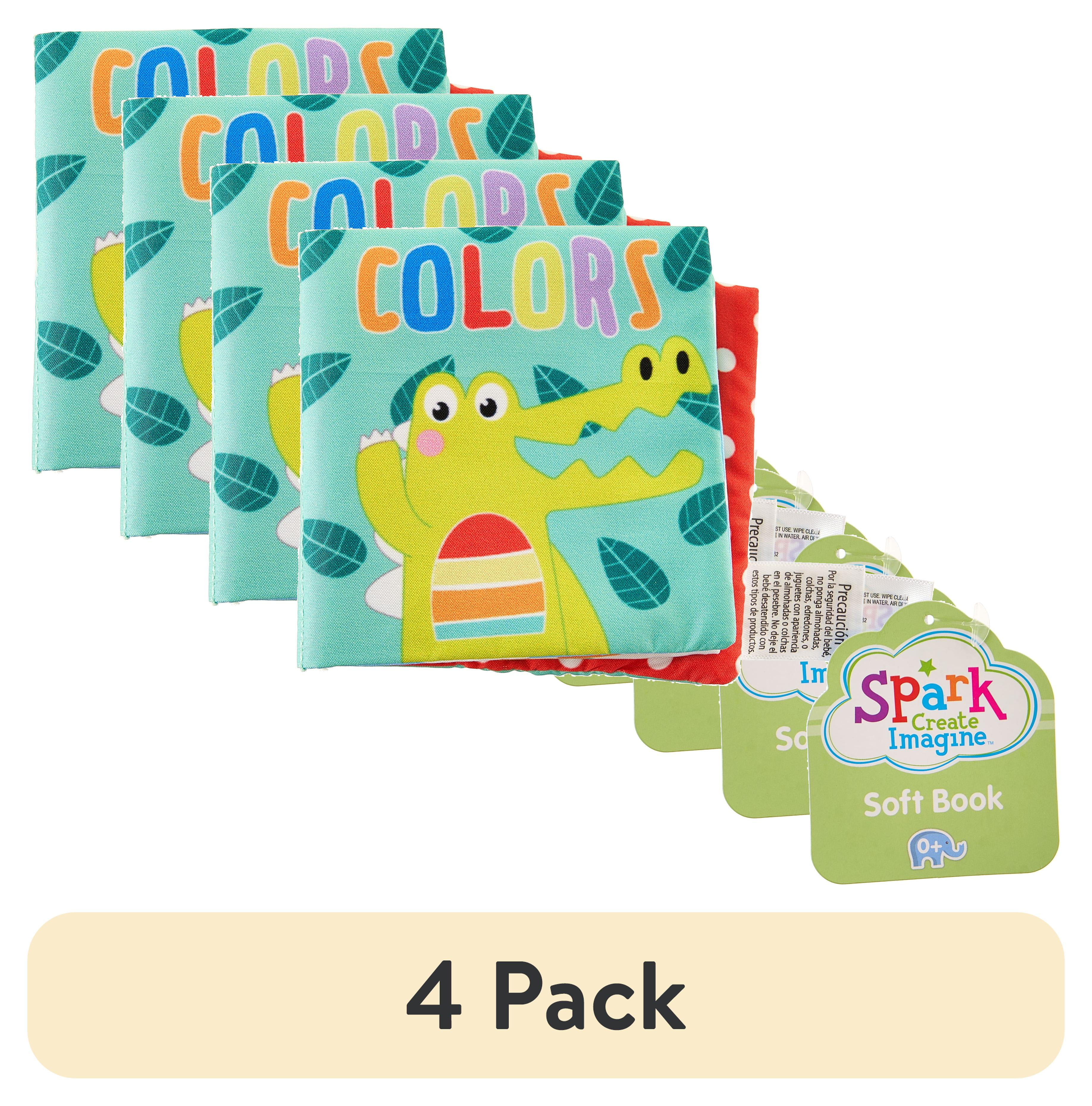 (4 pack) Spark Create Imagine Soft Book, Colors - Walmart.com