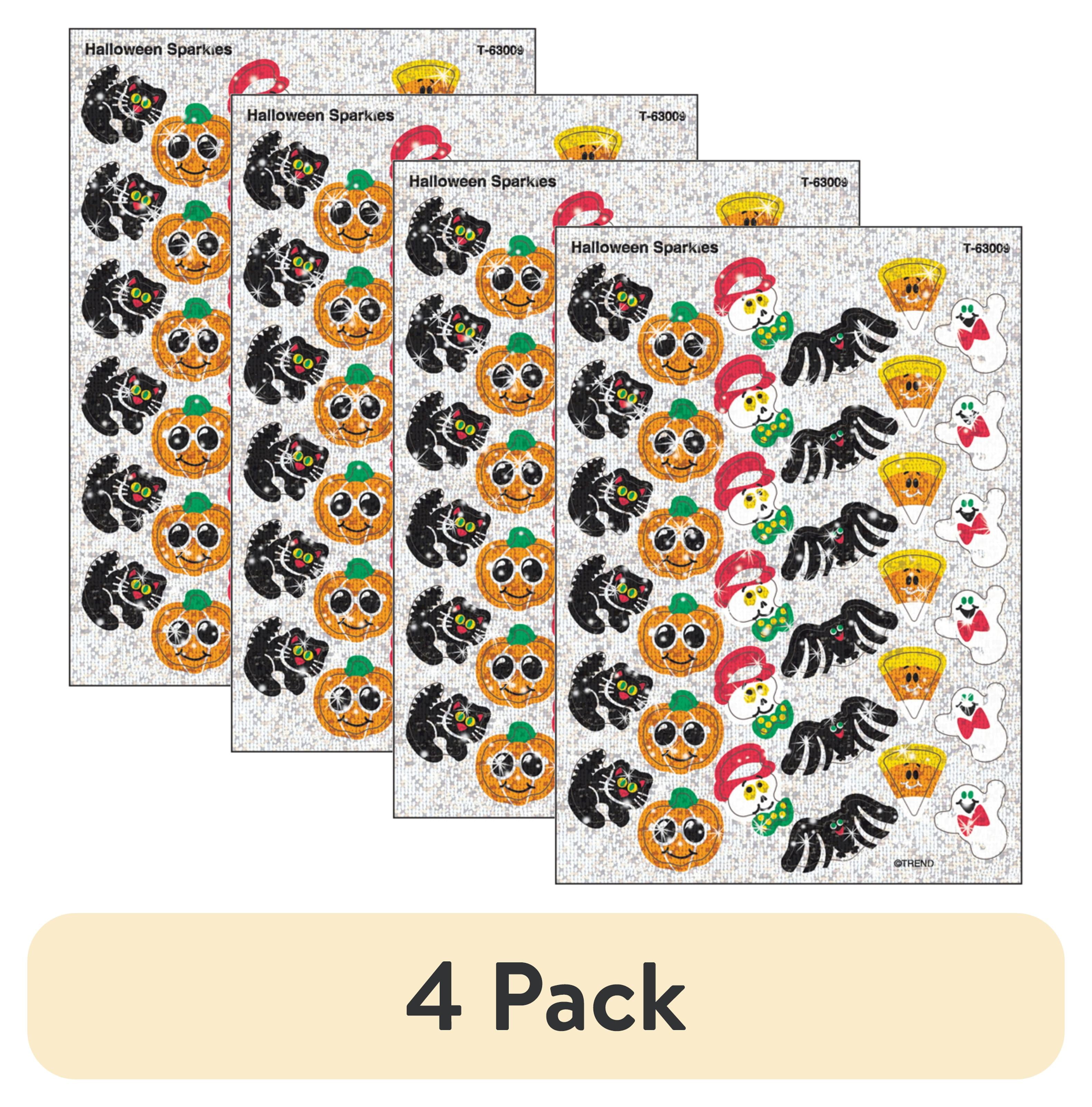 (4 pack) Sparkle Stickers Halloween Sparkles - Walmart.com