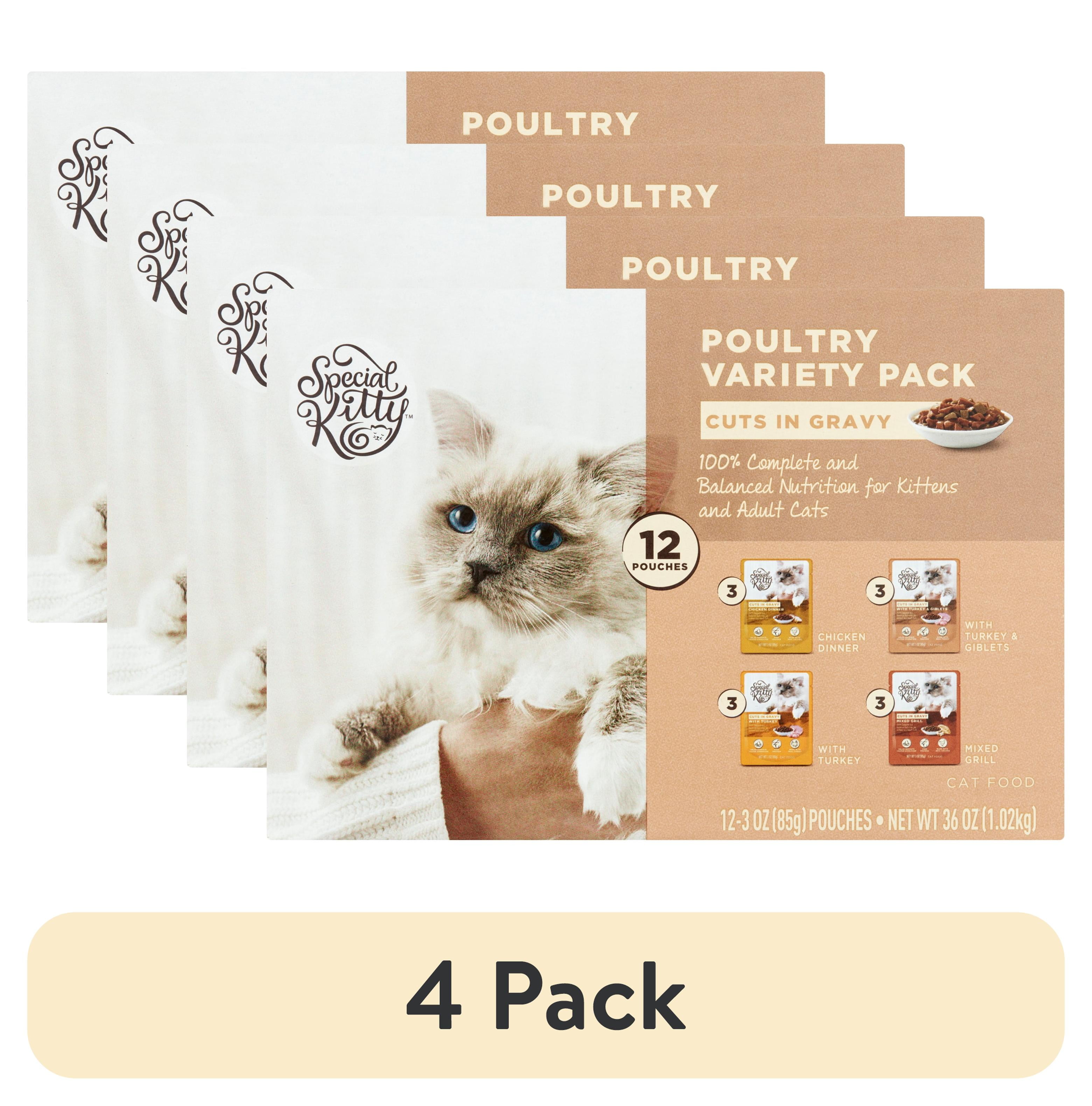 (4 pack) Special Kitty Chicken Dinner & Turkey & Giblets & Mixed Grill ...