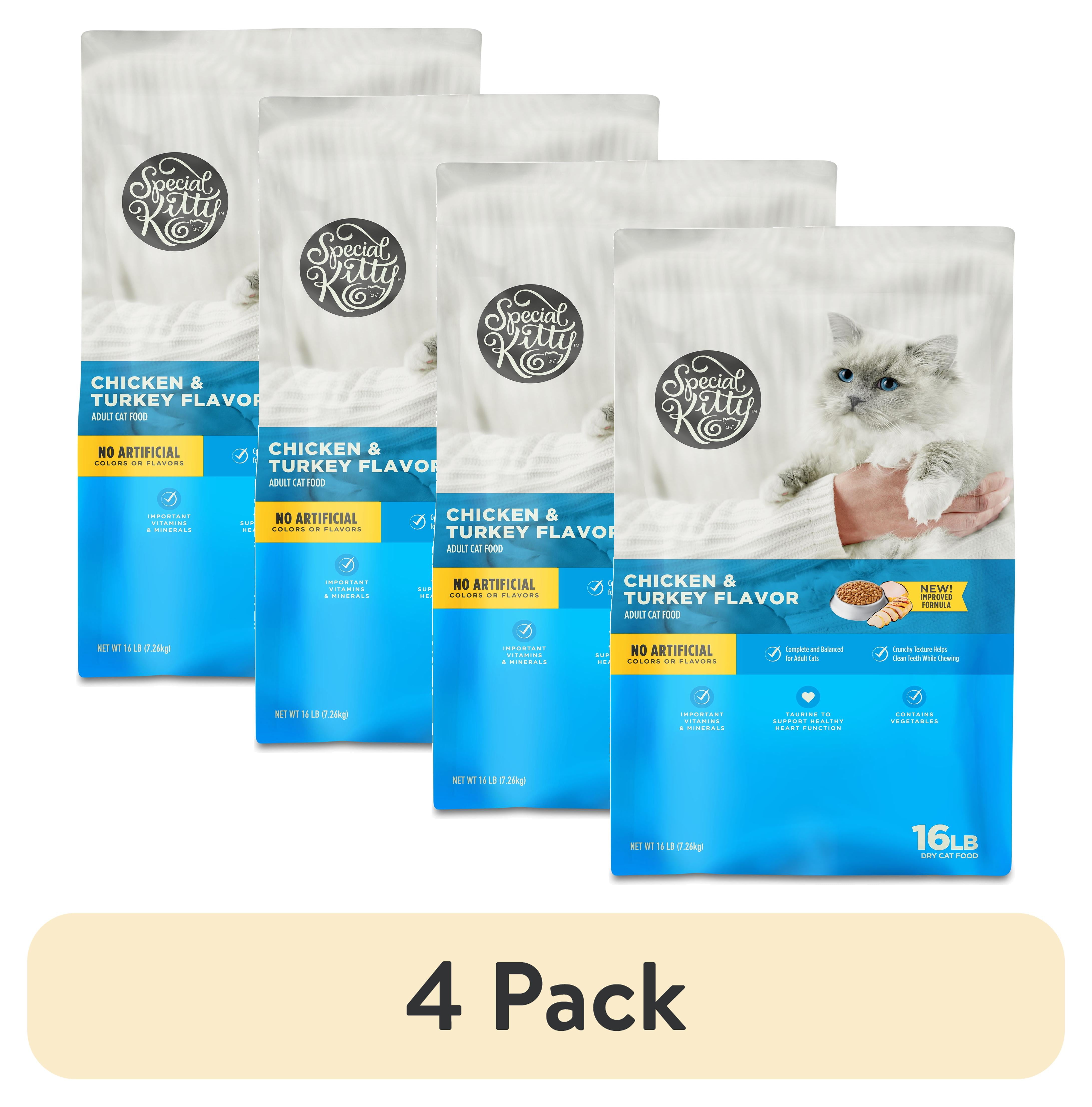(4 pack) Special Kitty Complete Nutrition Chicken & Turkey Flavor Dry ...
