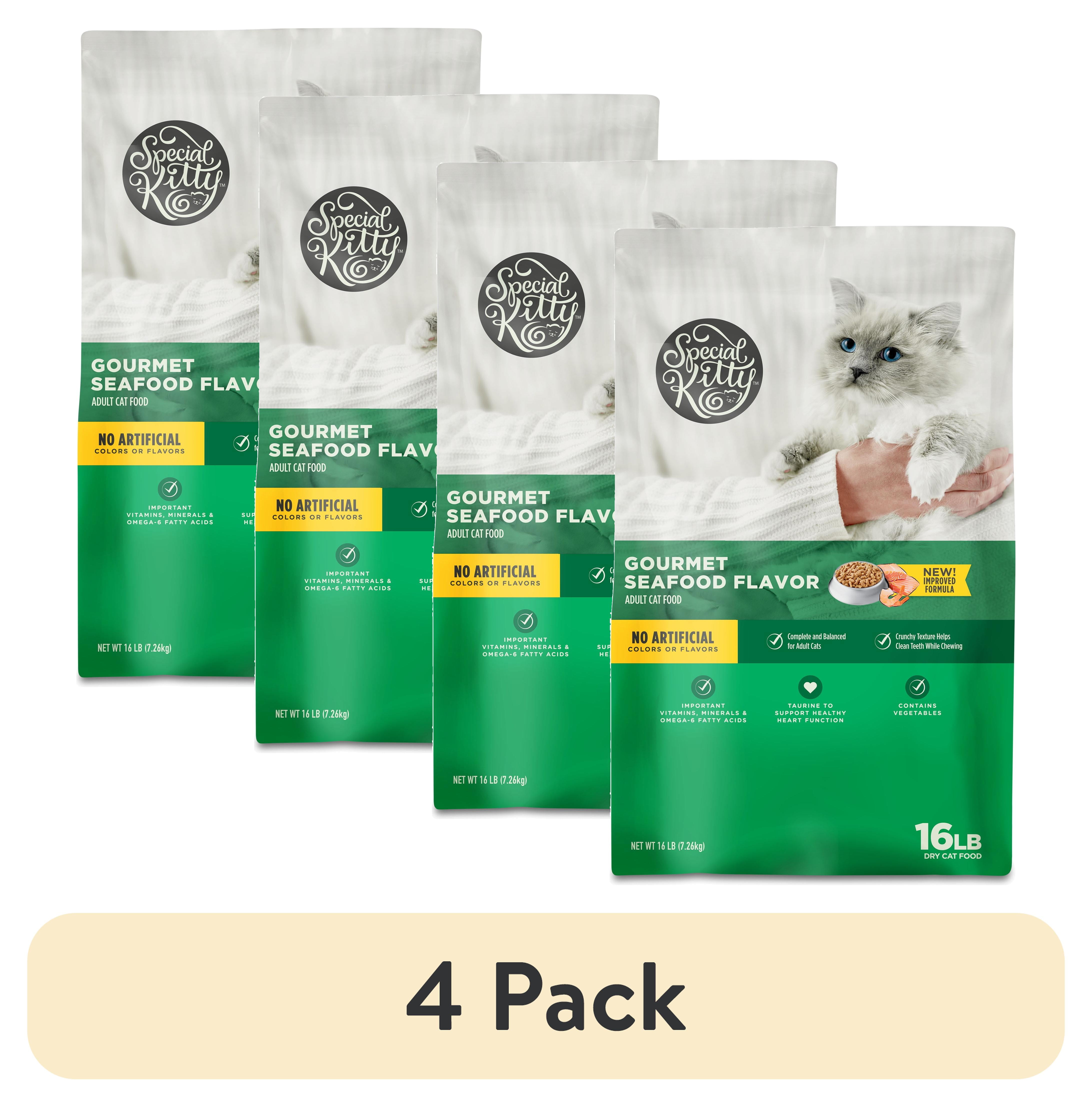 (4 pack) Special Kitty Gourmet Formula Seafood Blend Flavor Dry Cat ...