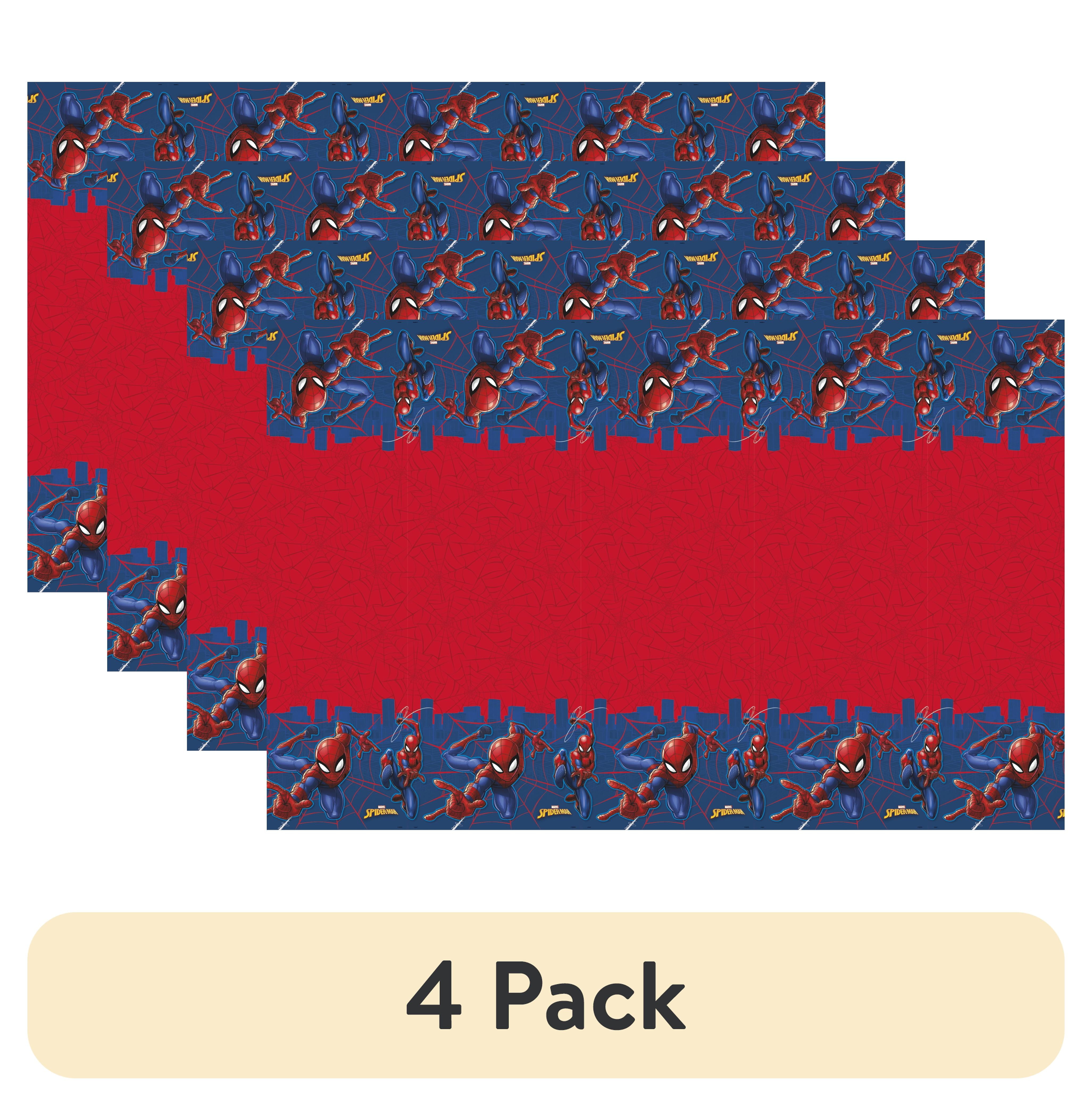 (4 pack) Spiderman Birthday Plastic Party Tablecloth, 84 x 54in ...