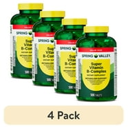 Spring Valley Super Vitamin B-Complex Dietary Supplement Tablets for ...