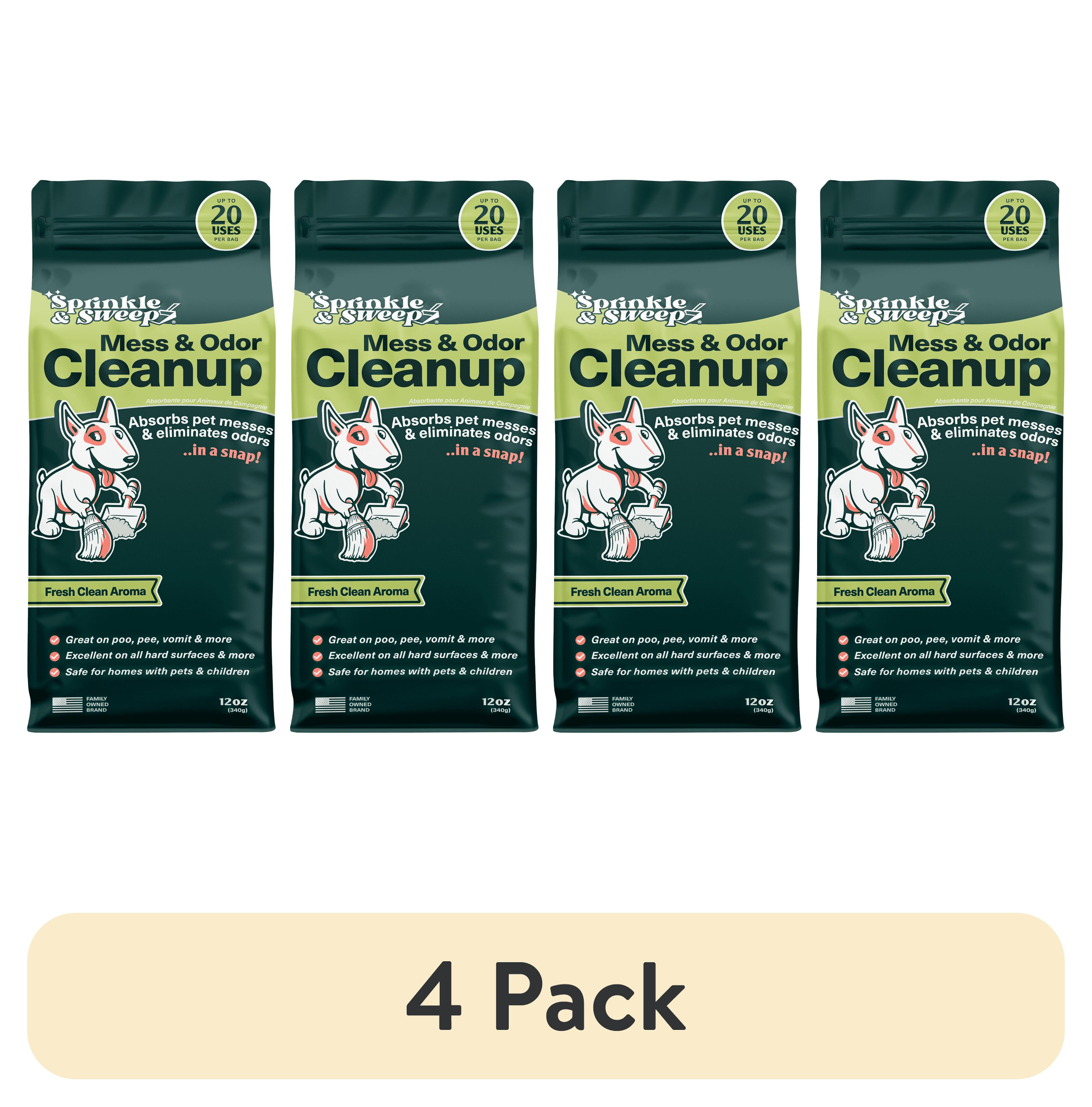 (4 pack) Sprinkle & Sweep - Ultimate Pet Mess Absorbent & Odor ...