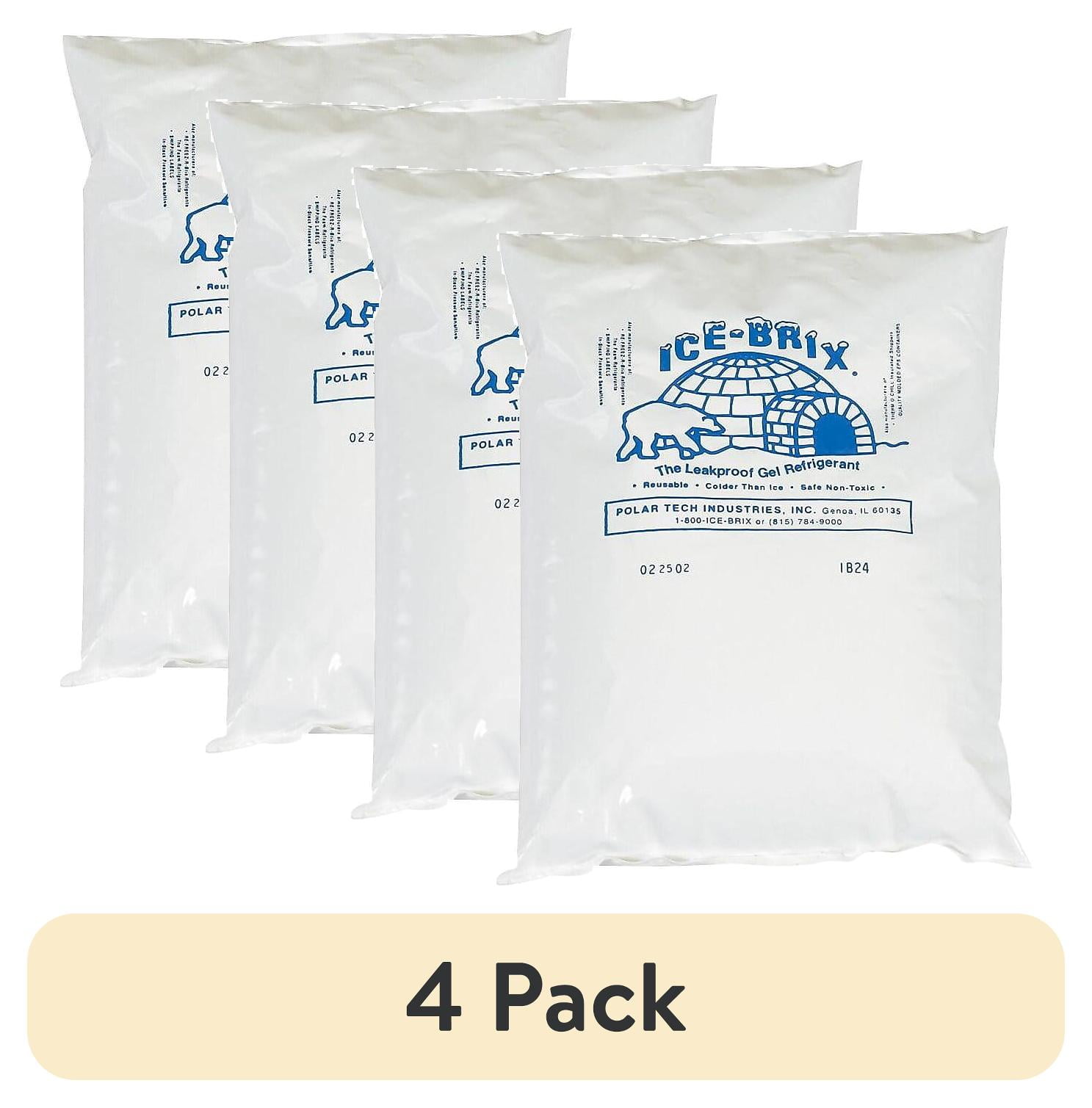 (4 pack) Staples Box Partners Ice-Brix Refrigerant Cold Packs IB8BPD ...