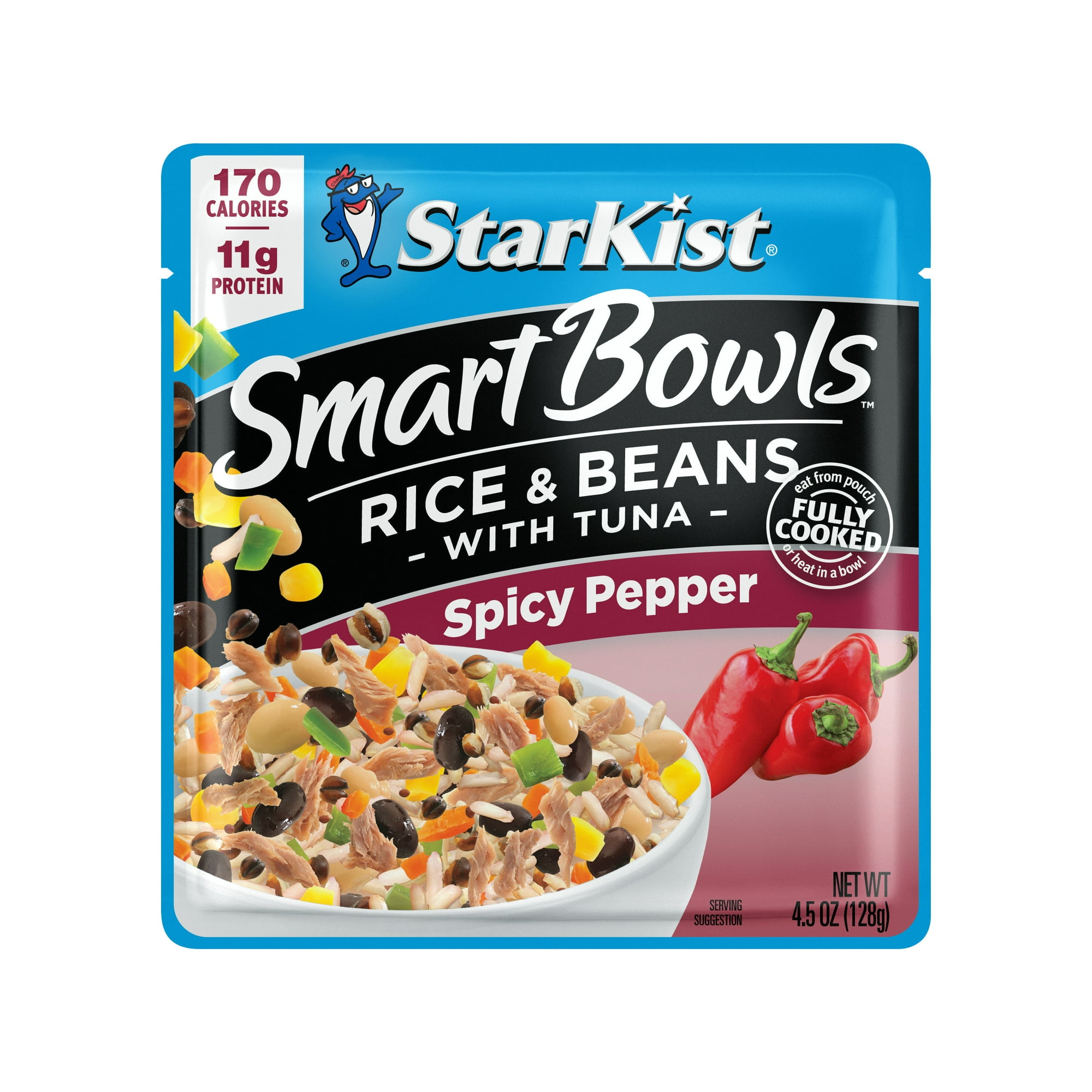 (4 pack) StarKist Smart Bowls Tuna Rice & Beans Spicy Pepper, 4.5 oz ...