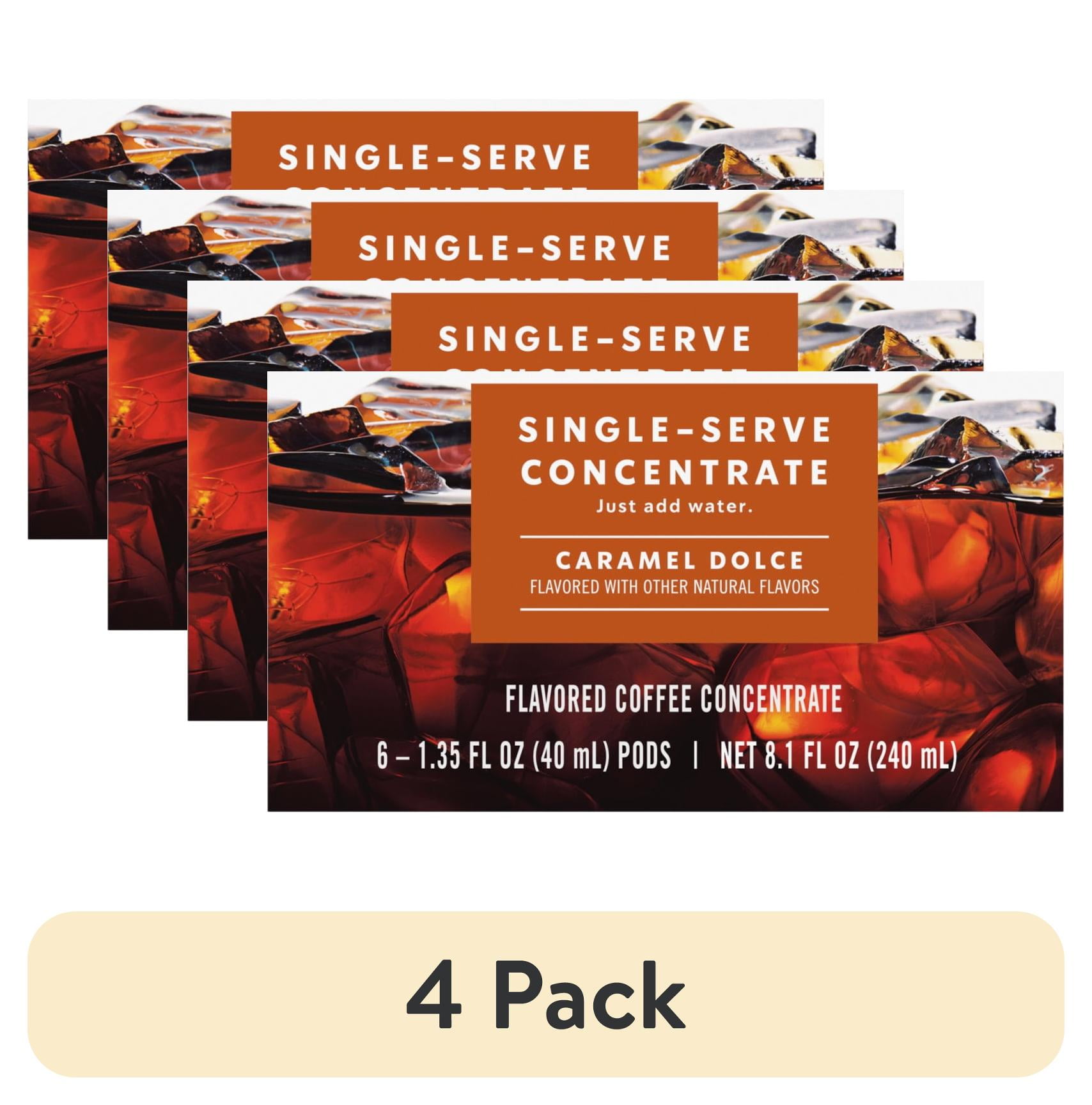 (4 pack) Starbucks Caramel Dolce Naturally Flavored Cold Brew Coffee ...