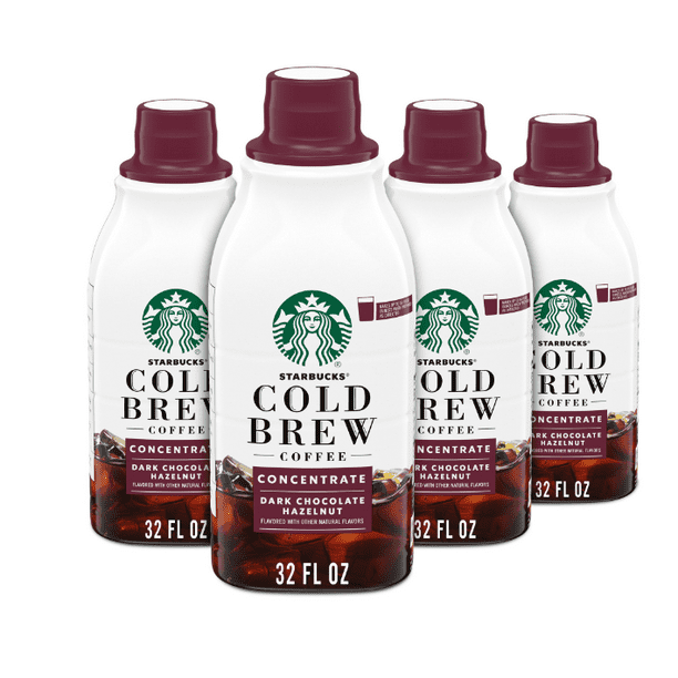 (4 pack) Starbucks Dark Chocolate Hazelnut Naturally Flavored, Bottled ...