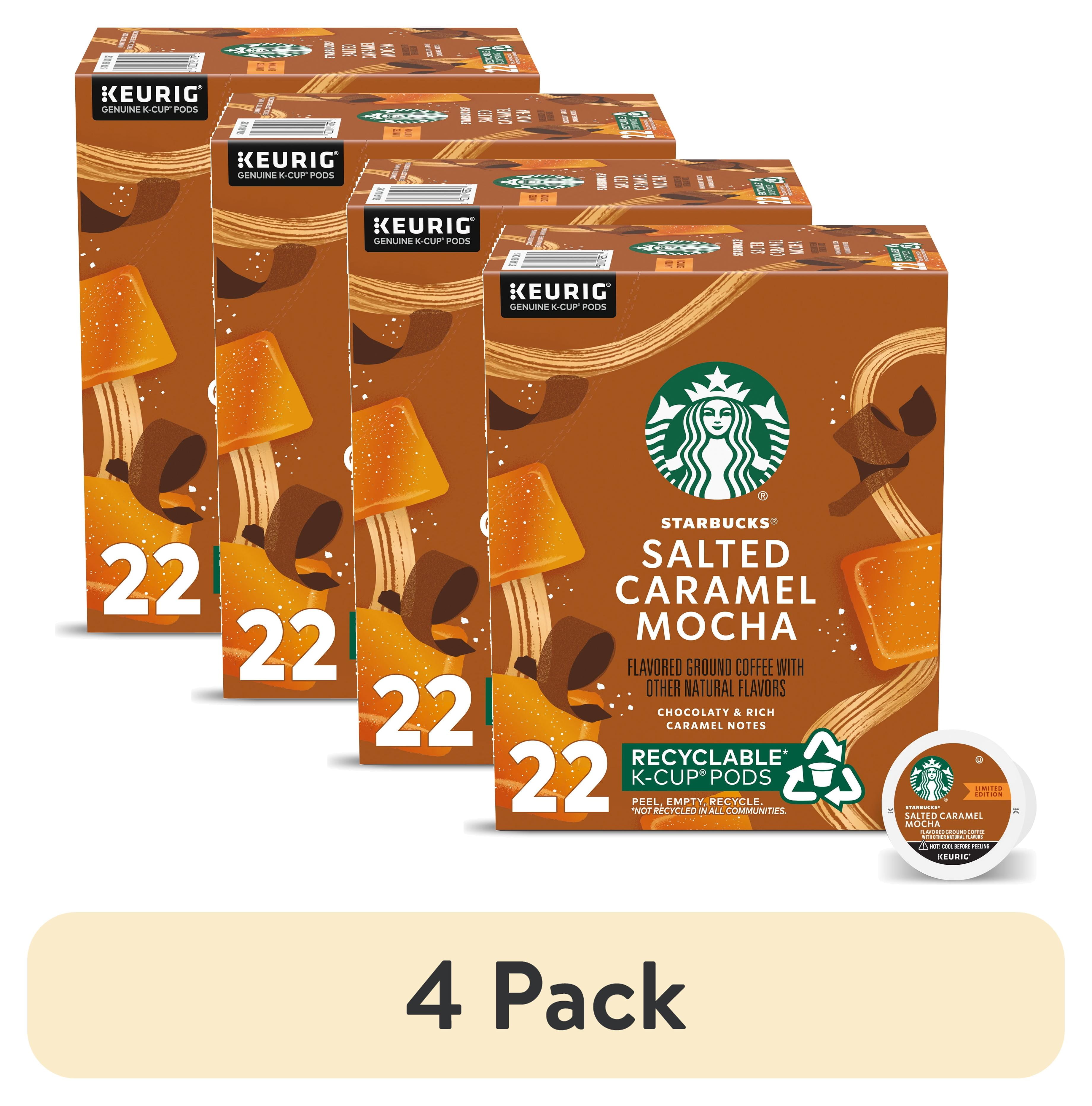(4 pack) Starbucks Salted Caramel Mocha 100% Arabica Naturally Flavored ...