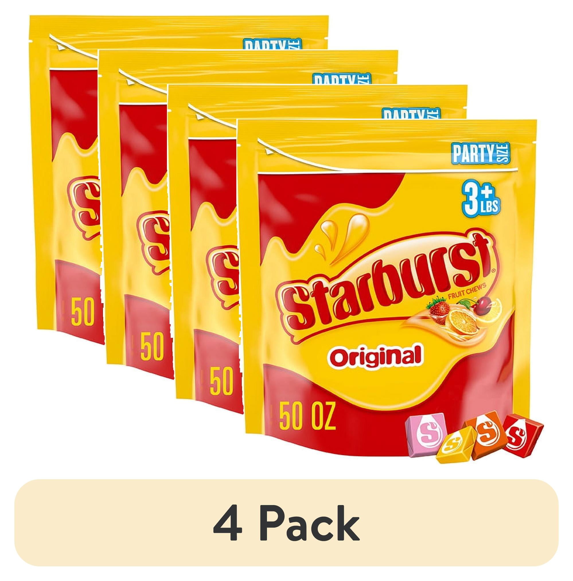 (4 pack) Starburst Original Fruit Chewy Candy Party Size 50 Ounce ...