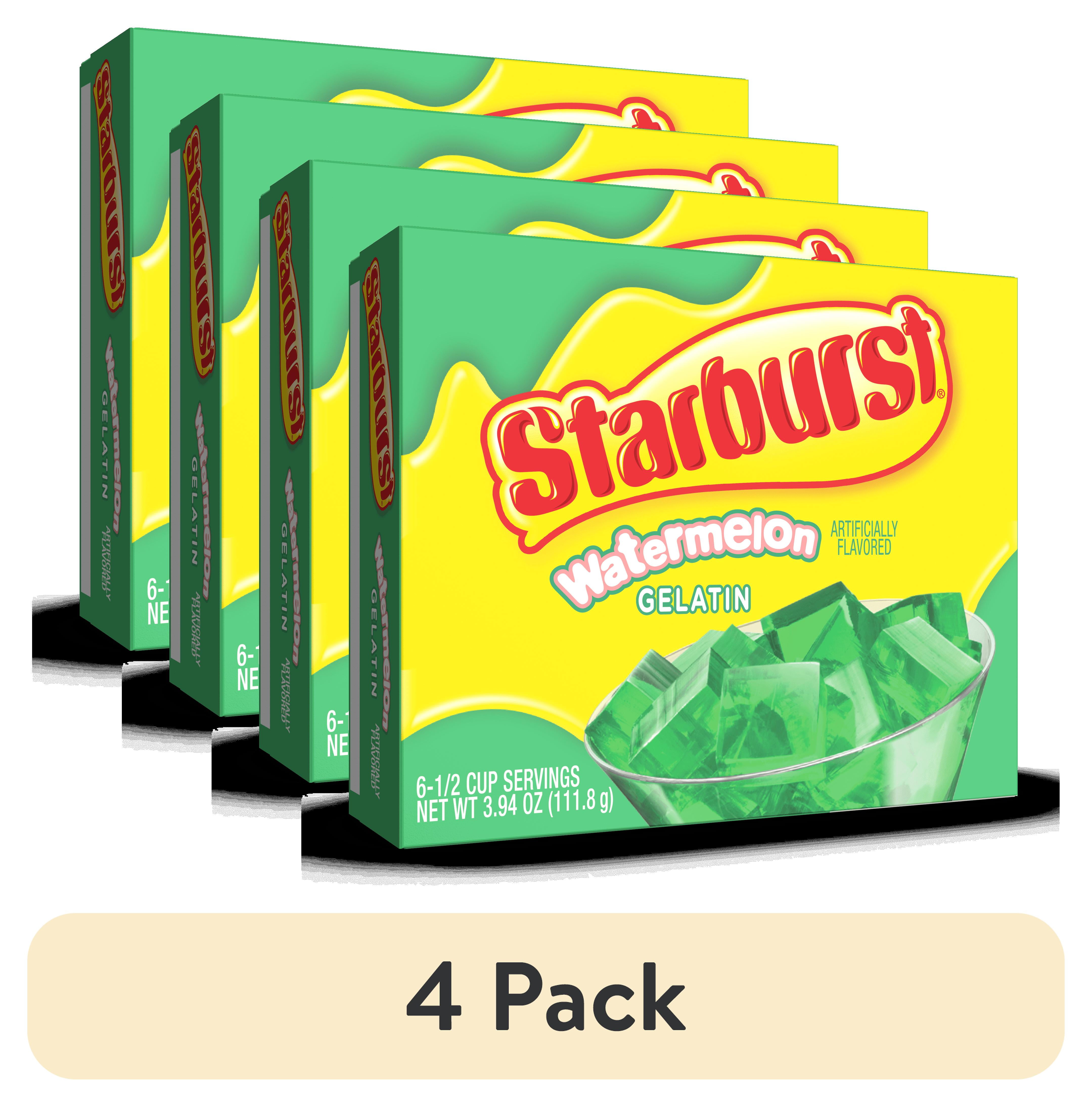 (4 pack) Starburst Watermelon Gelatin Dessert Mix, Fat-free, 6 Servings ...