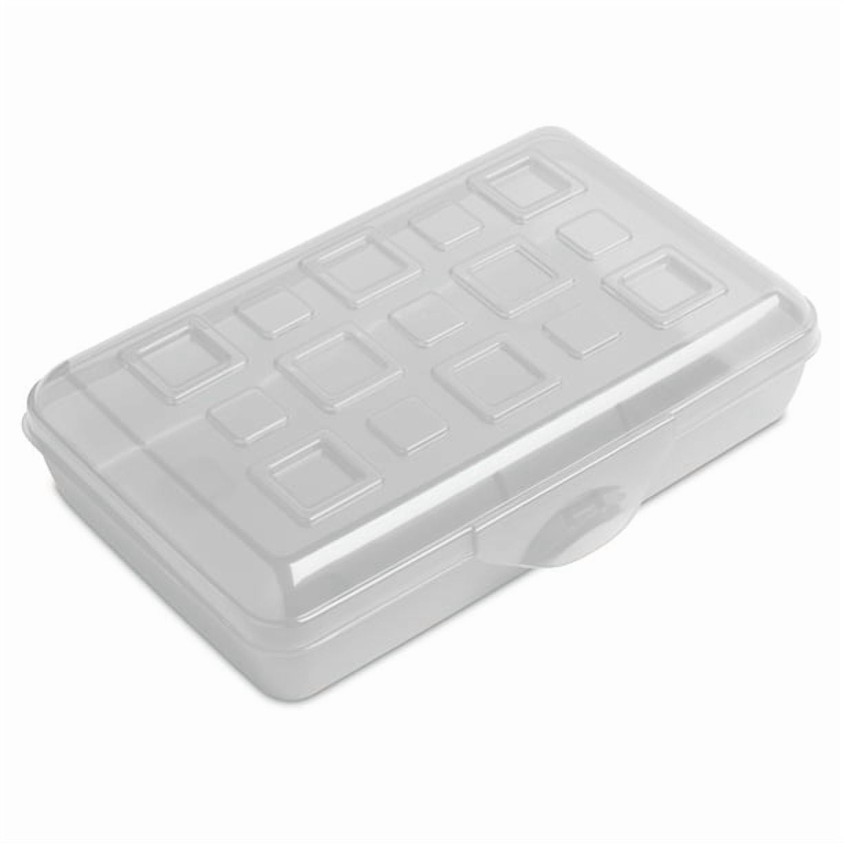 (4 pack) Sterilite Small Pencil Box Plastic, Clear - Walmart.com