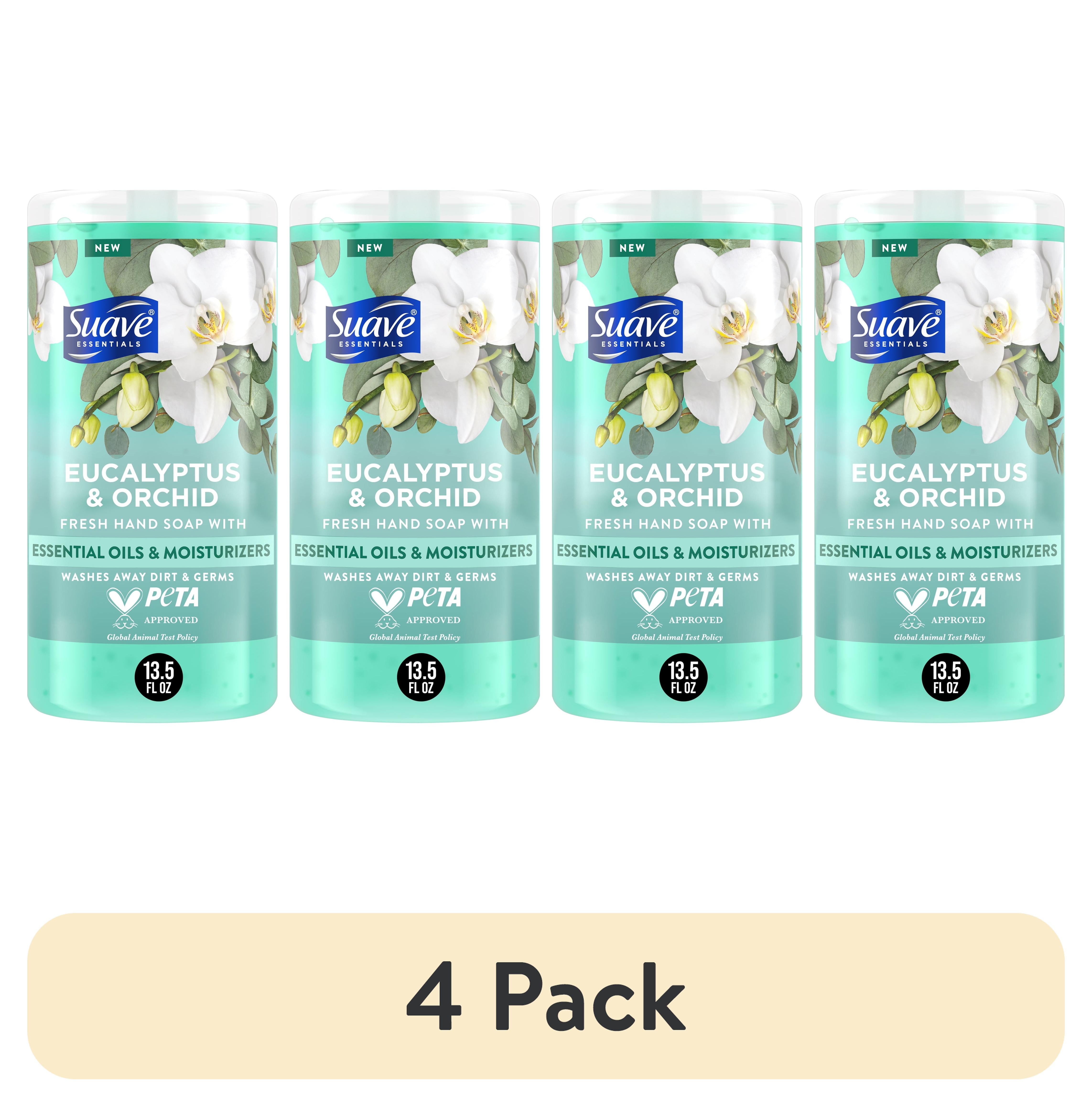 (4 pack) Suave Essentials Liquid Hand Soap, Refreshing Eucalyptus ...