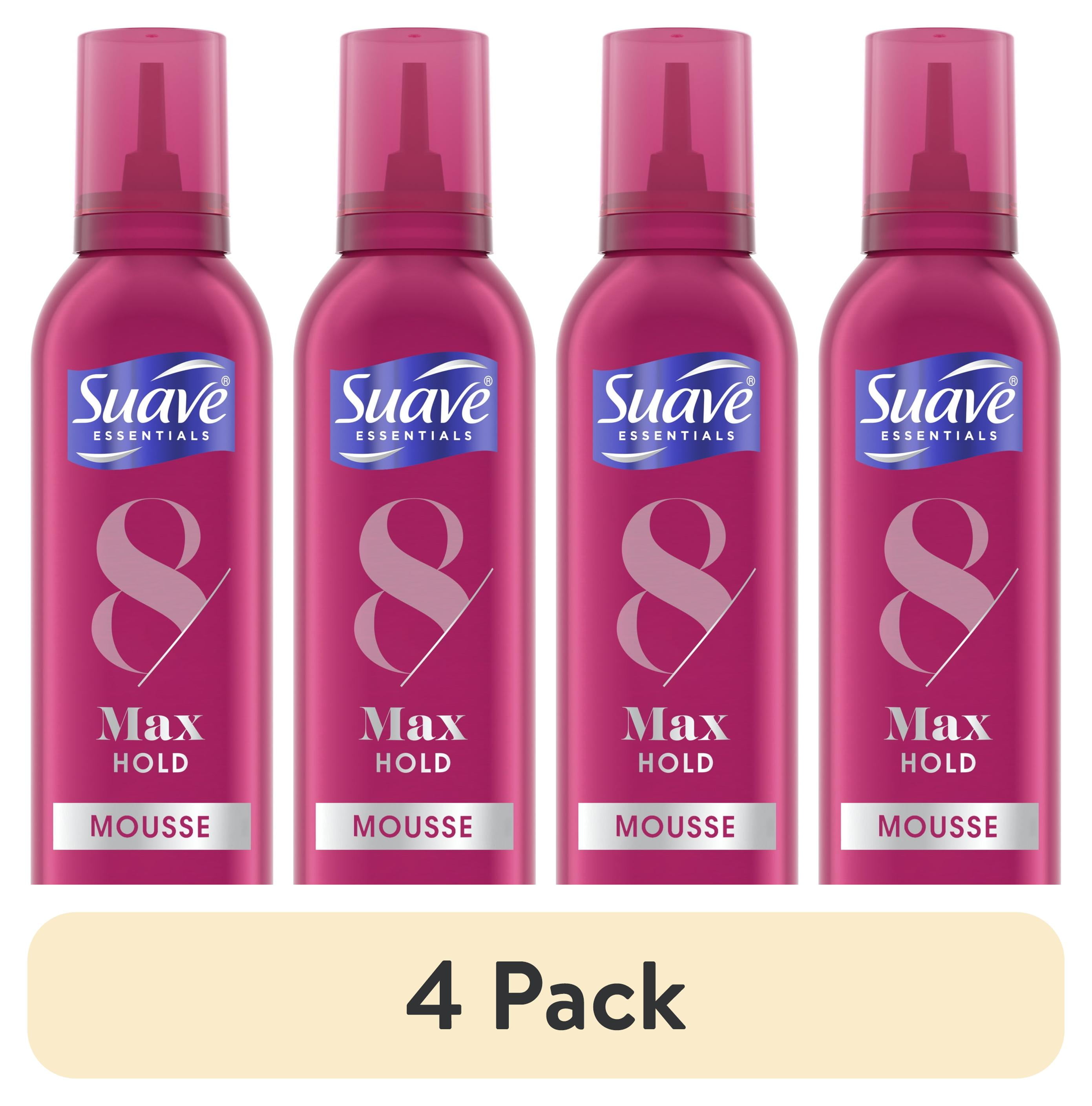 (4 pack) Suave Max Hold Volumizing Hair Mousse For Body & Volume, For ...