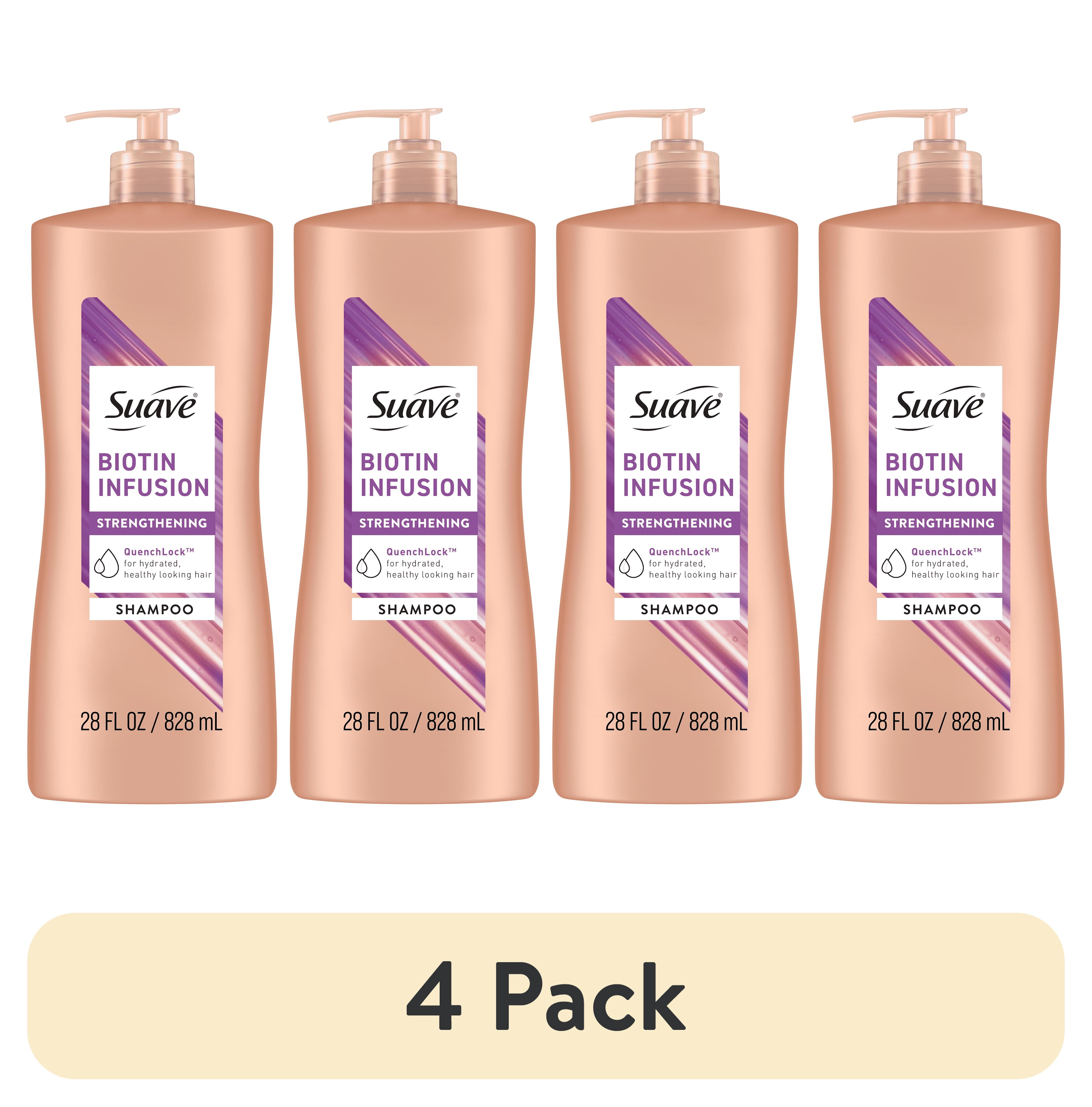 (4 pack) Suave Professionals Biotin Infusion Shampoo with Pump ...