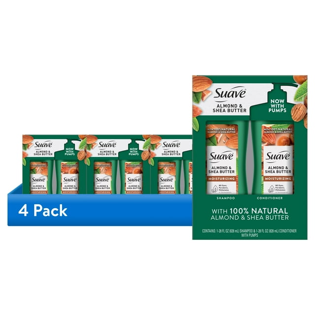 (4 pack) Suave Professionals Moisturizing Shampoo and Conditioner Set ...