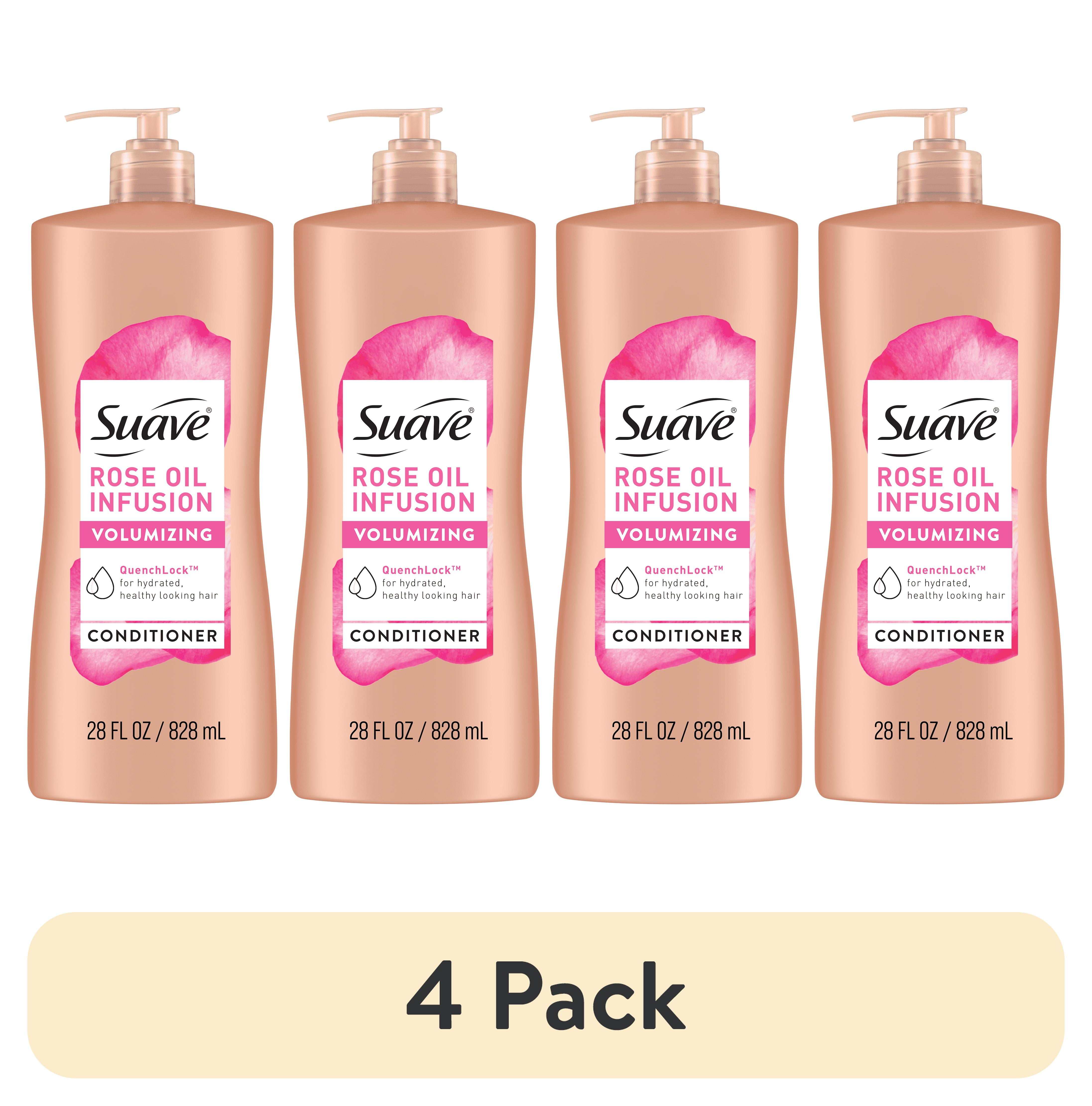 (4 pack) Suave Professionals Rose Oil Infusion Conditioner with Pump ...