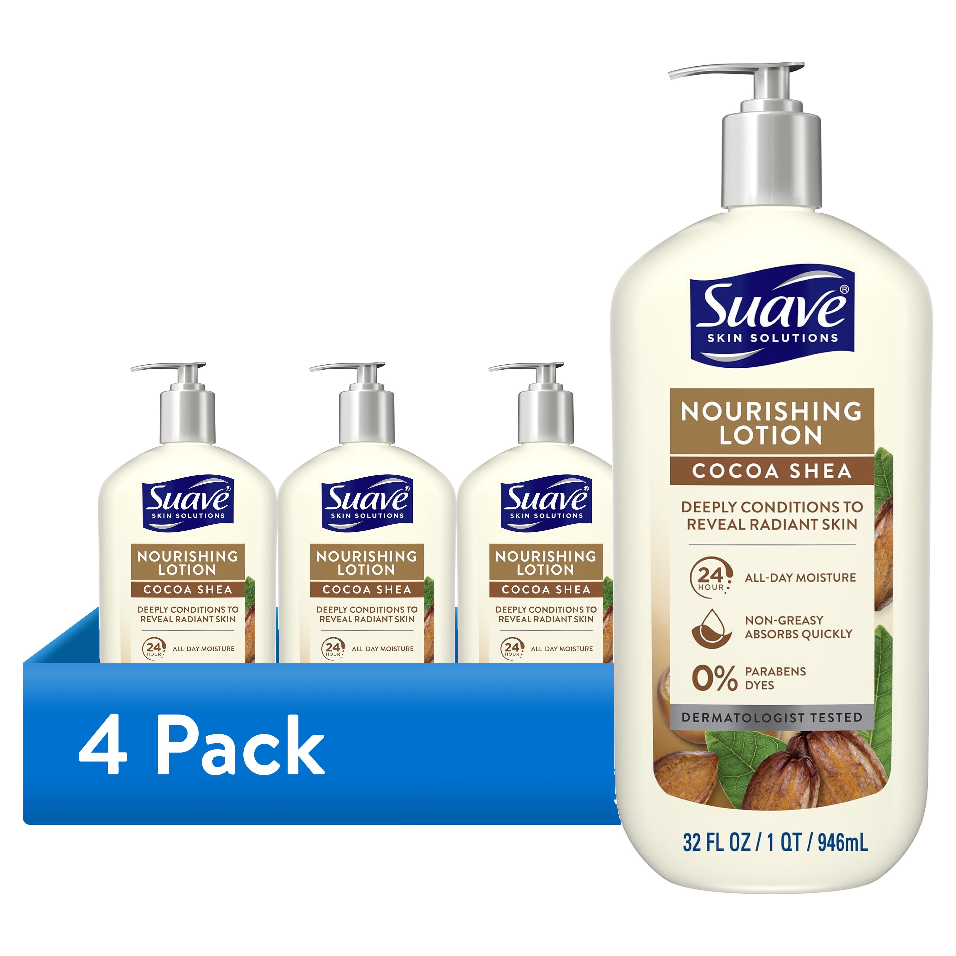 (4 pack) Suave Skin Solutions Nourishing Body Lotion with Cocoa Butter ...