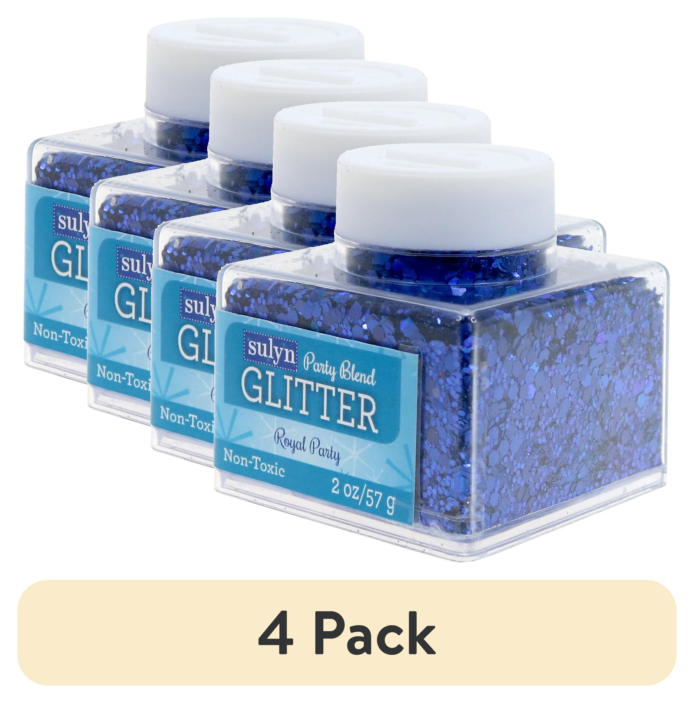 (4 pack) Sulyn Party Blend Glitter for Crafts, Royal Blue, 2 oz ...