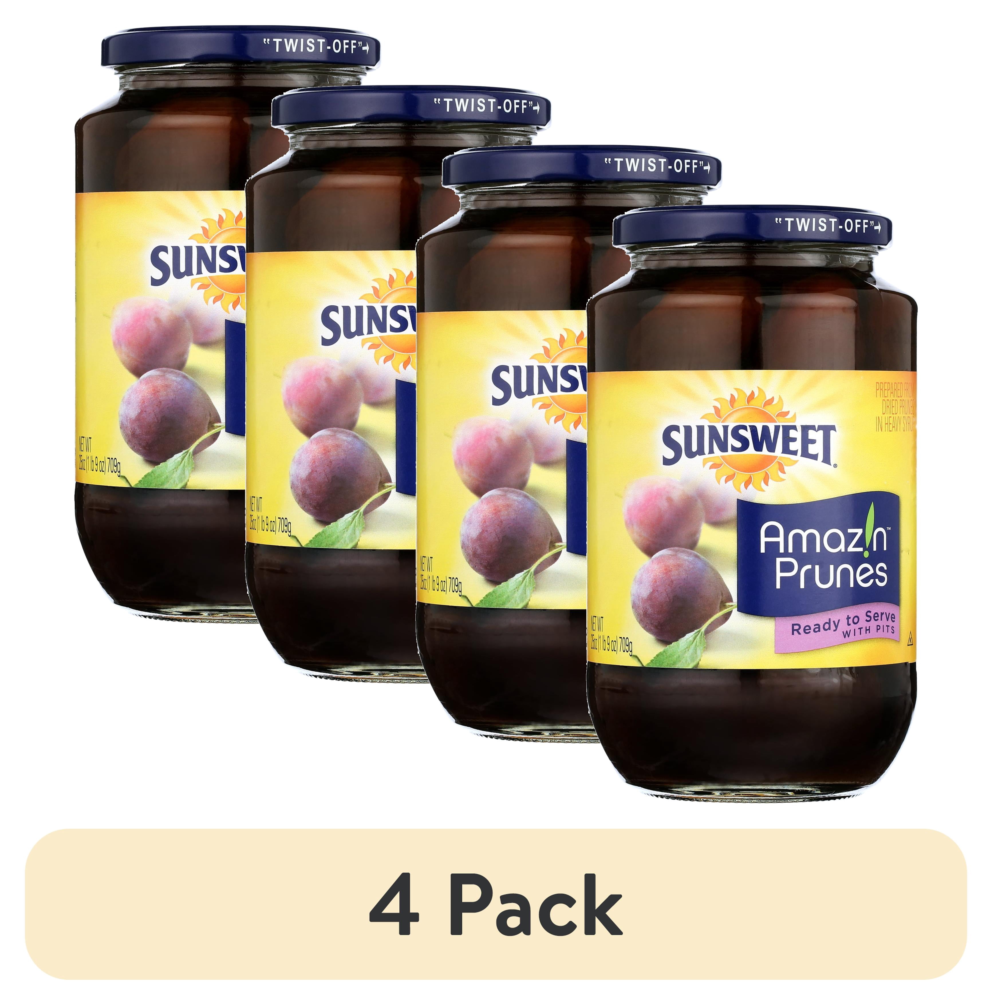 (4 pack) Sunsweet Ready-To-Serve Prunes, 25 oz - Walmart.com