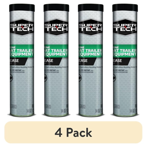 (4 pack) Super Tech Marine Grease 14oz Water-Resistant High Drop Point ...