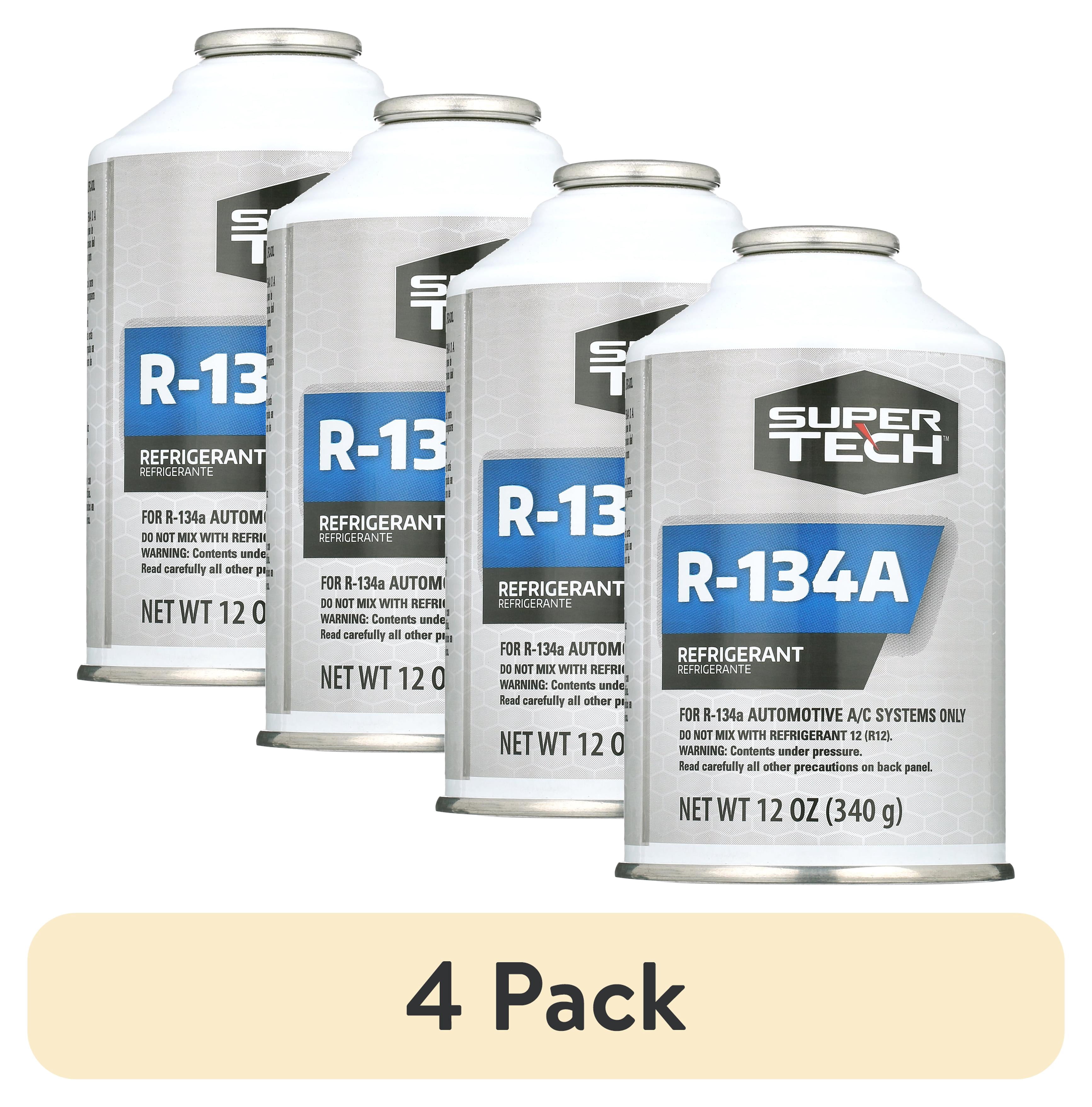 (4 pack) Super Tech R-134a Refrigerant, 12 oz. - Walmart.com