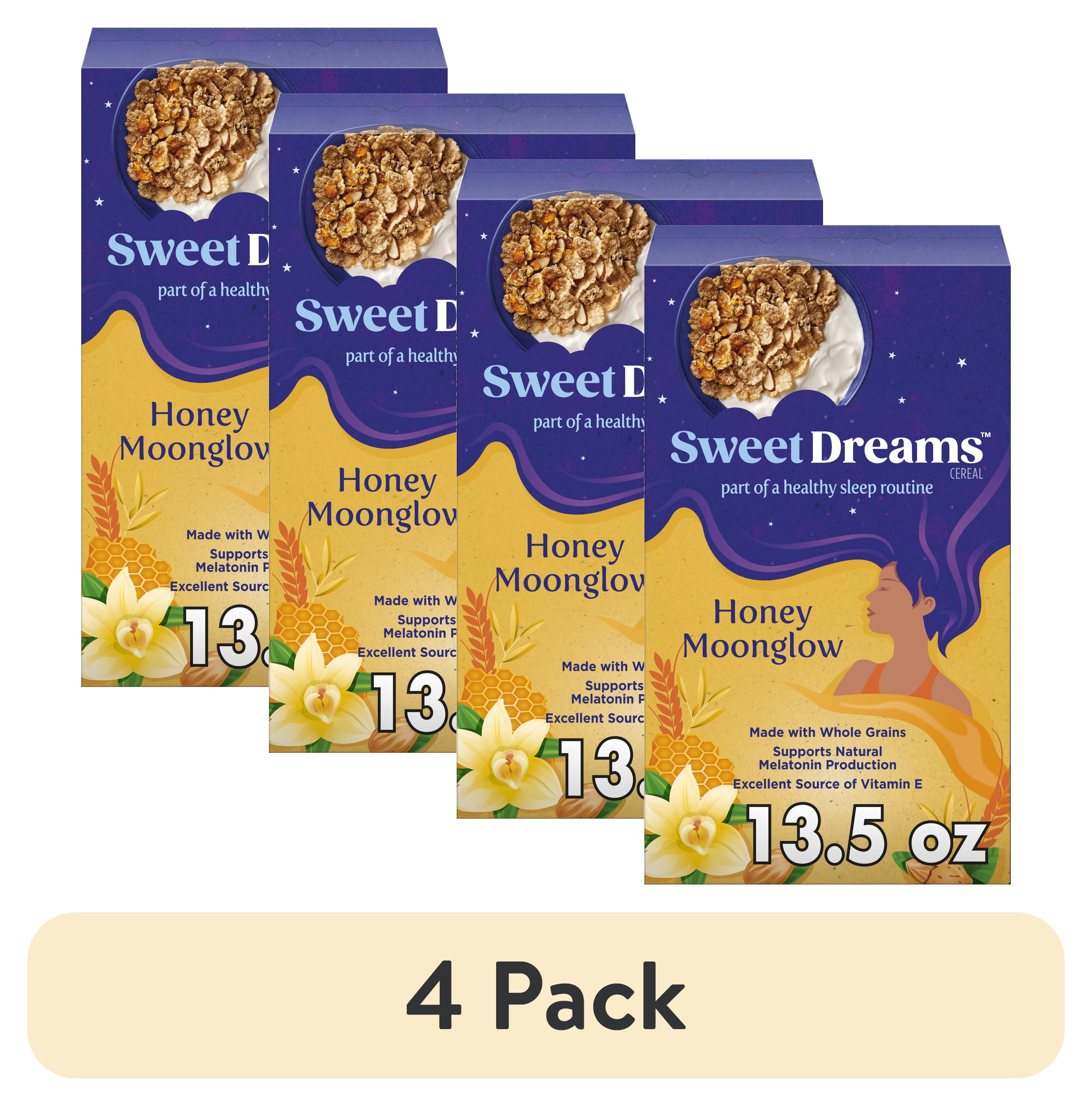 (4 pack) Sweet Dreams Honey Moonglow Almond Cereal, Night Time Cereal ...