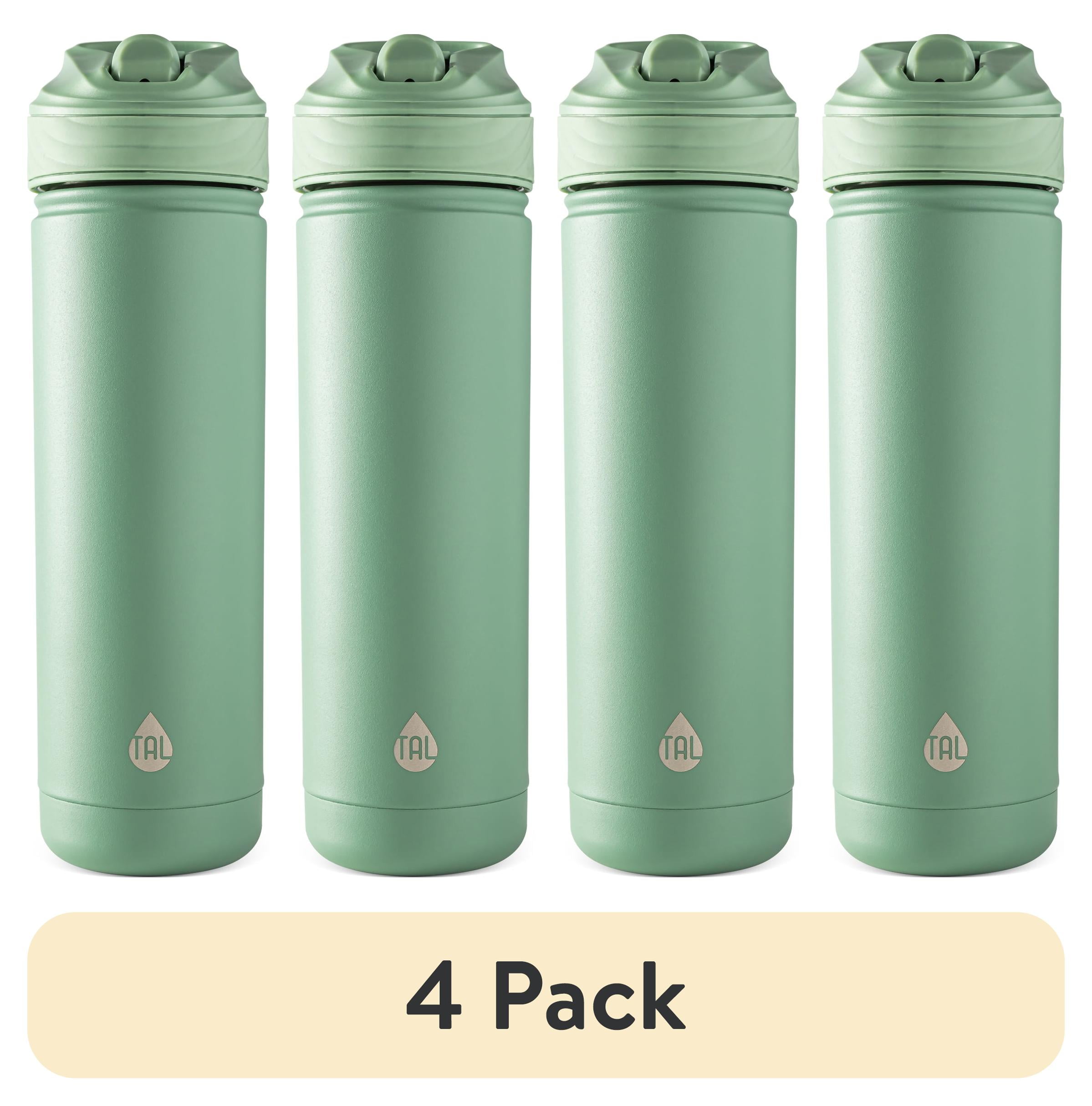 (4 pack) TAL Stainless Steel Ranger Water Bottle with Easy Sip Straw ...