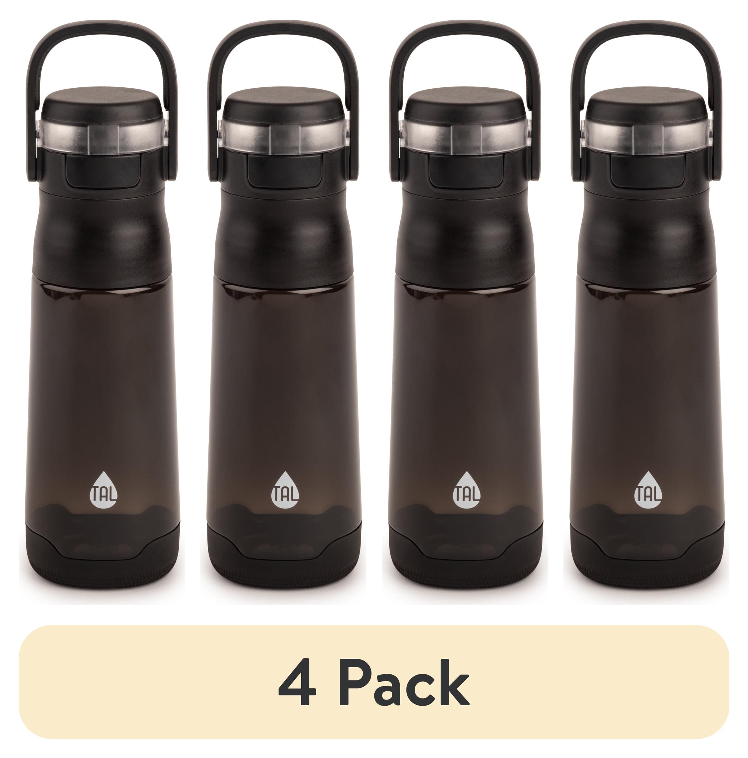 (4 pack) TAL Tritan Jolt Water Bottle 16 fl oz, Black - Walmart.com