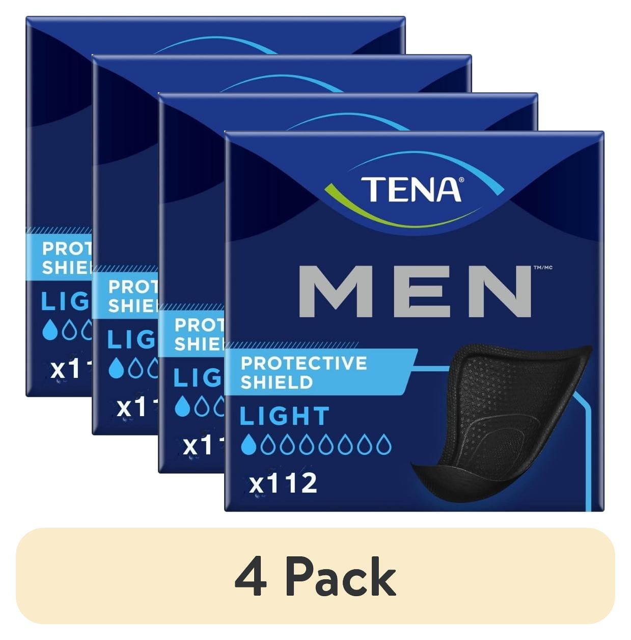 (4 pack) TENA Men Incontinence Shields, Light, 112 Ct - Walmart.com