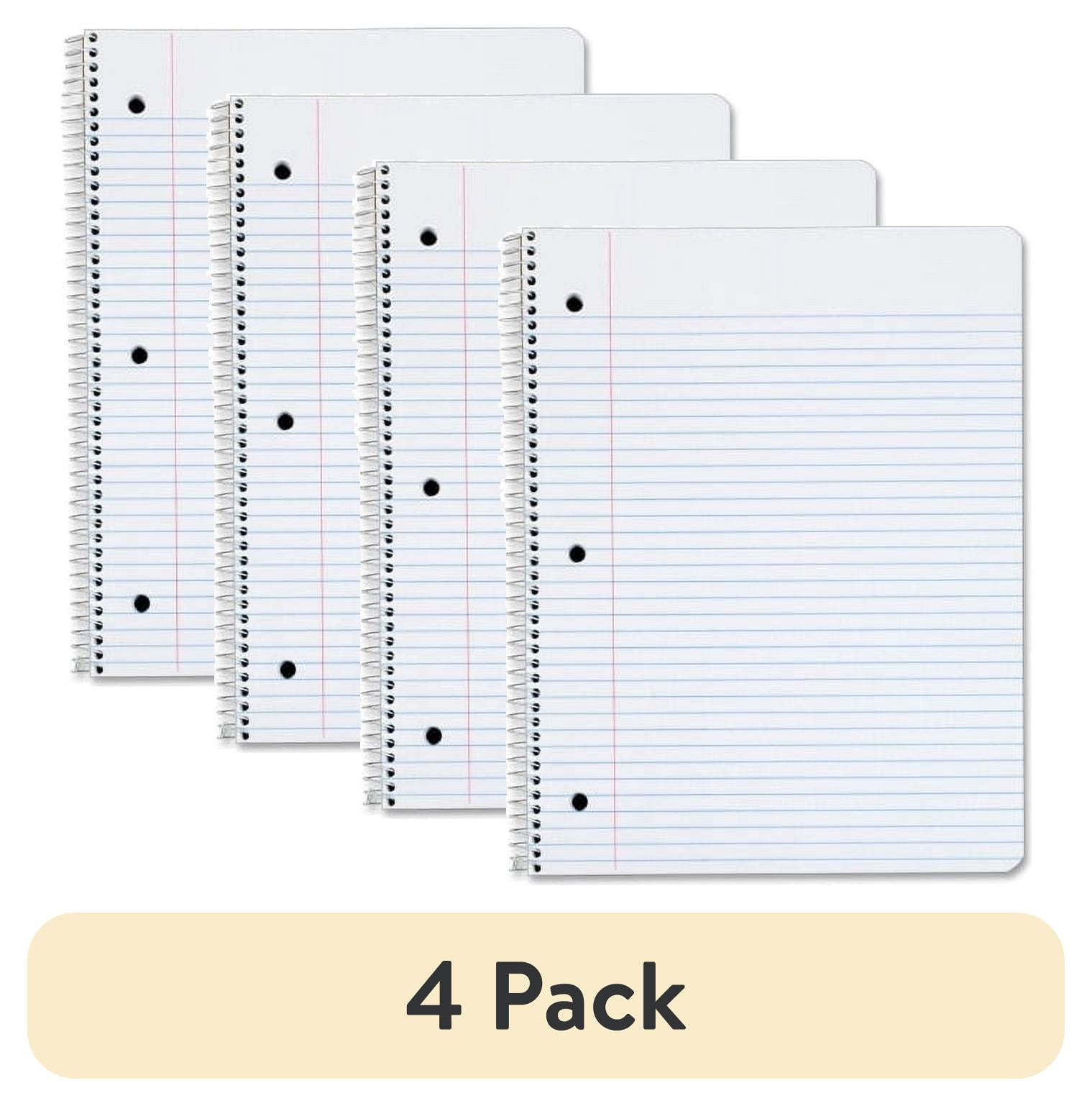 (4 pack) TOPS 1 - subject College - ruled Notebook - Letter 100 Sheets ...