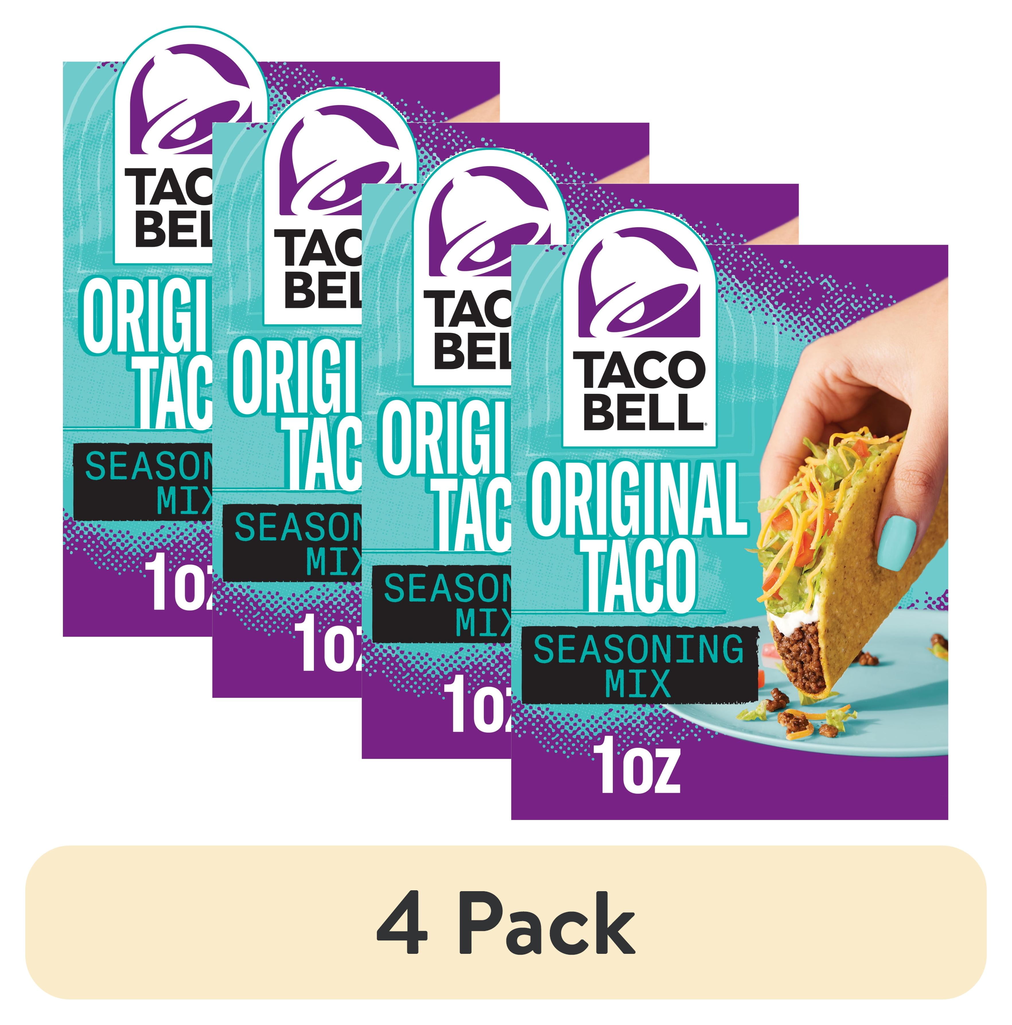 (4 pack) Taco Bell Original Taco Seasoning Mix, 1 oz Packet - Walmart.com